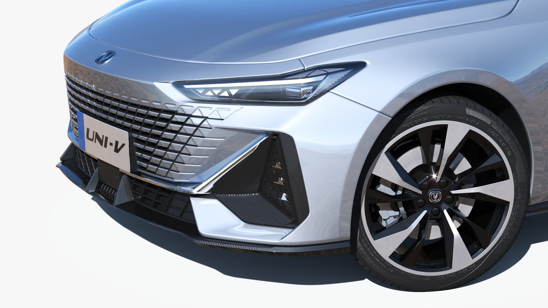 3D model ChangAn UNI-V 2022 with interior VR / AR / low-poly | CGTrader