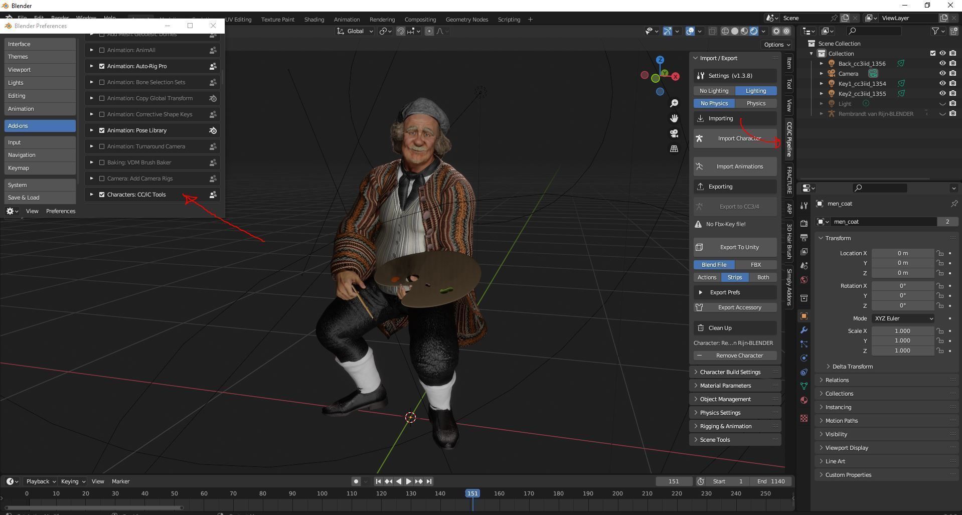 Rembrandt High Quality Character Full Rigged And Animated 3d 3d Model