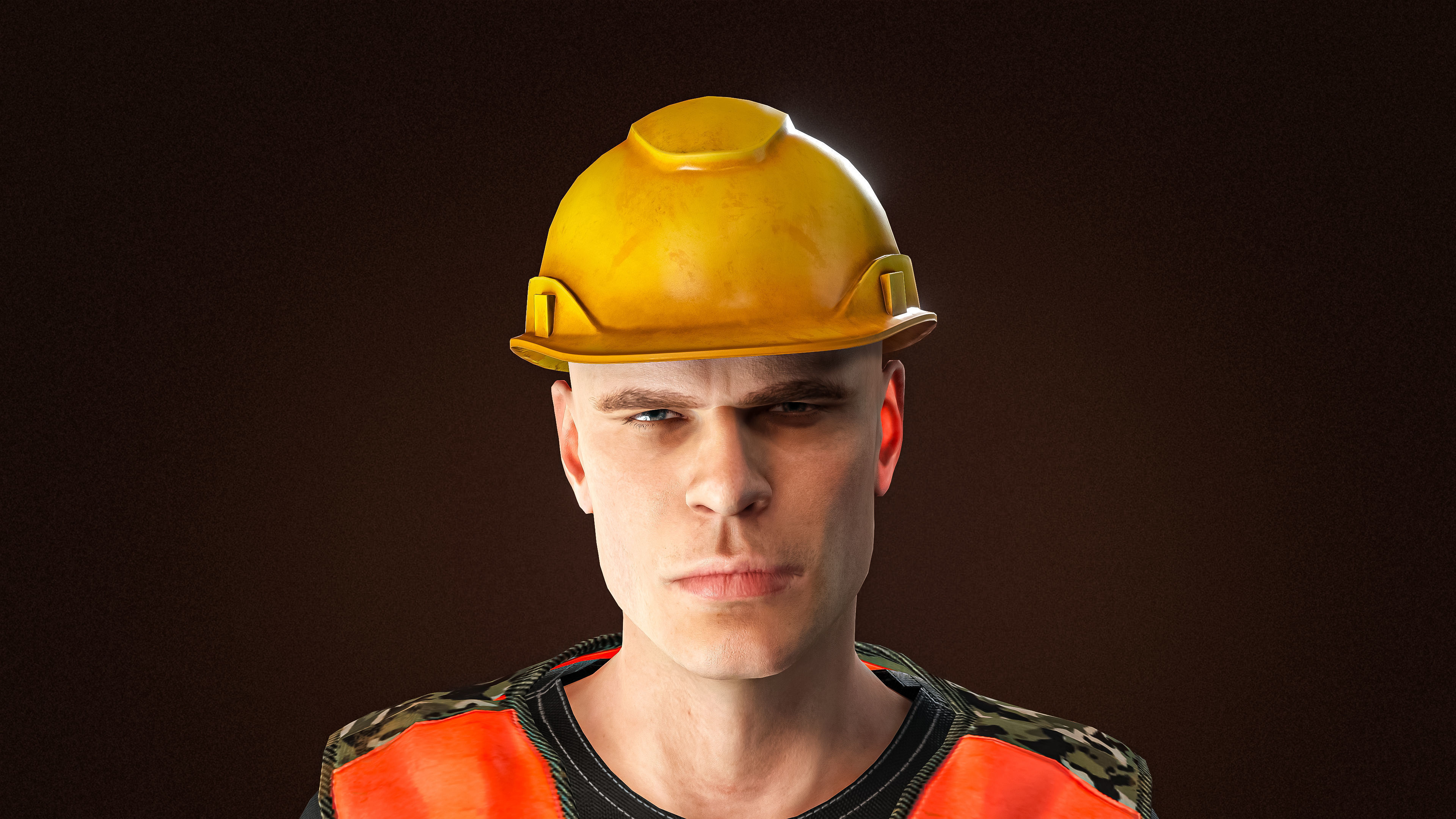 3D model High Quality Male Army Worker VR / AR / low-poly | CGTrader