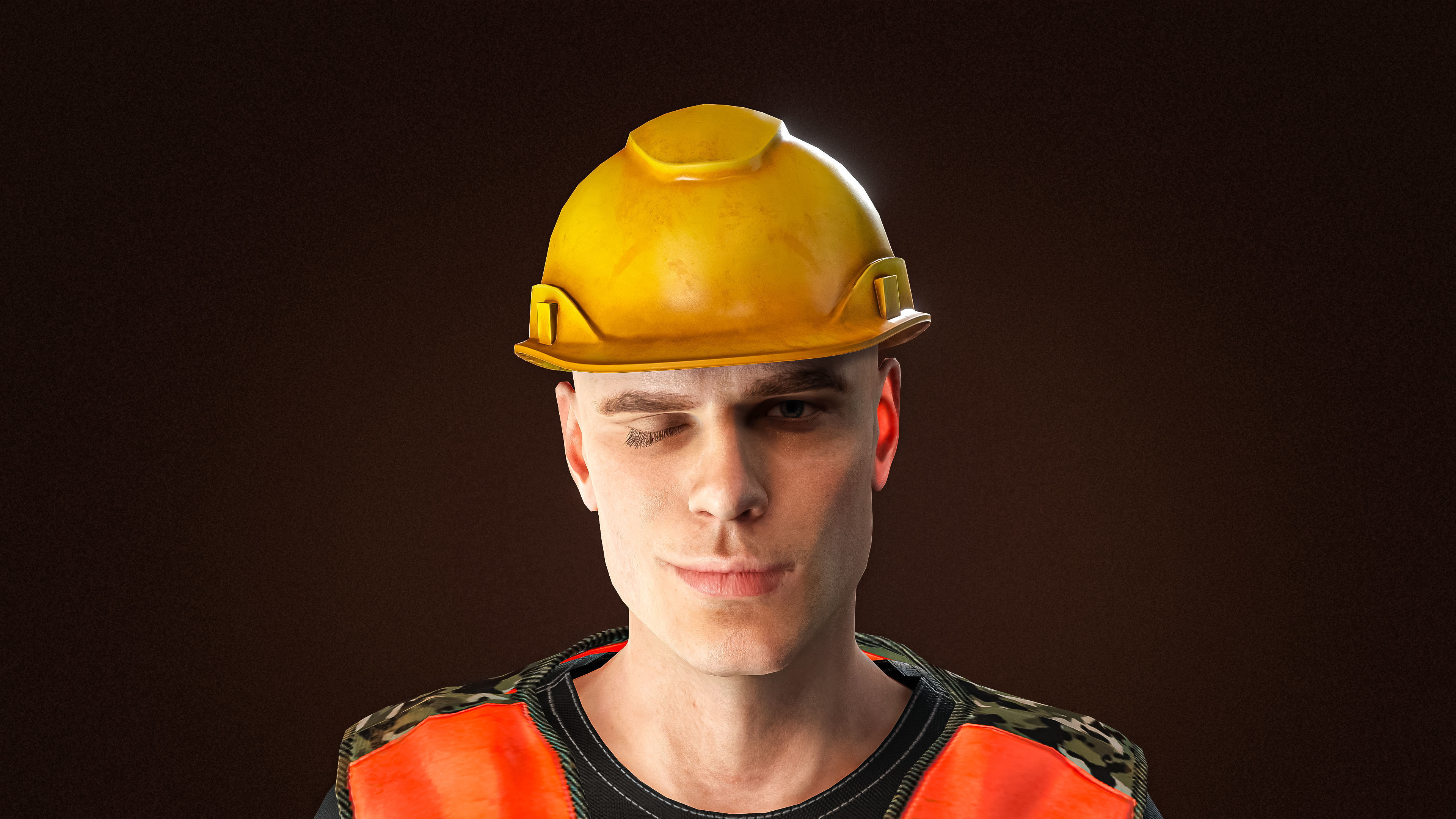 3D model High Quality Male Army Worker VR / AR / low-poly | CGTrader