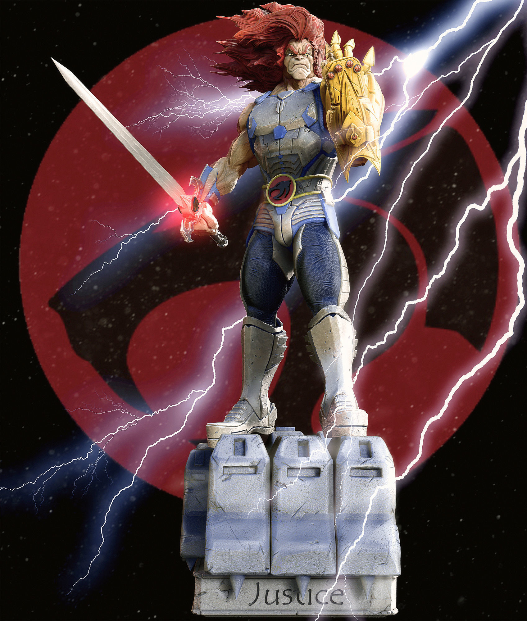 Lion -O Thundercats 3D model 3D printable | CGTrader