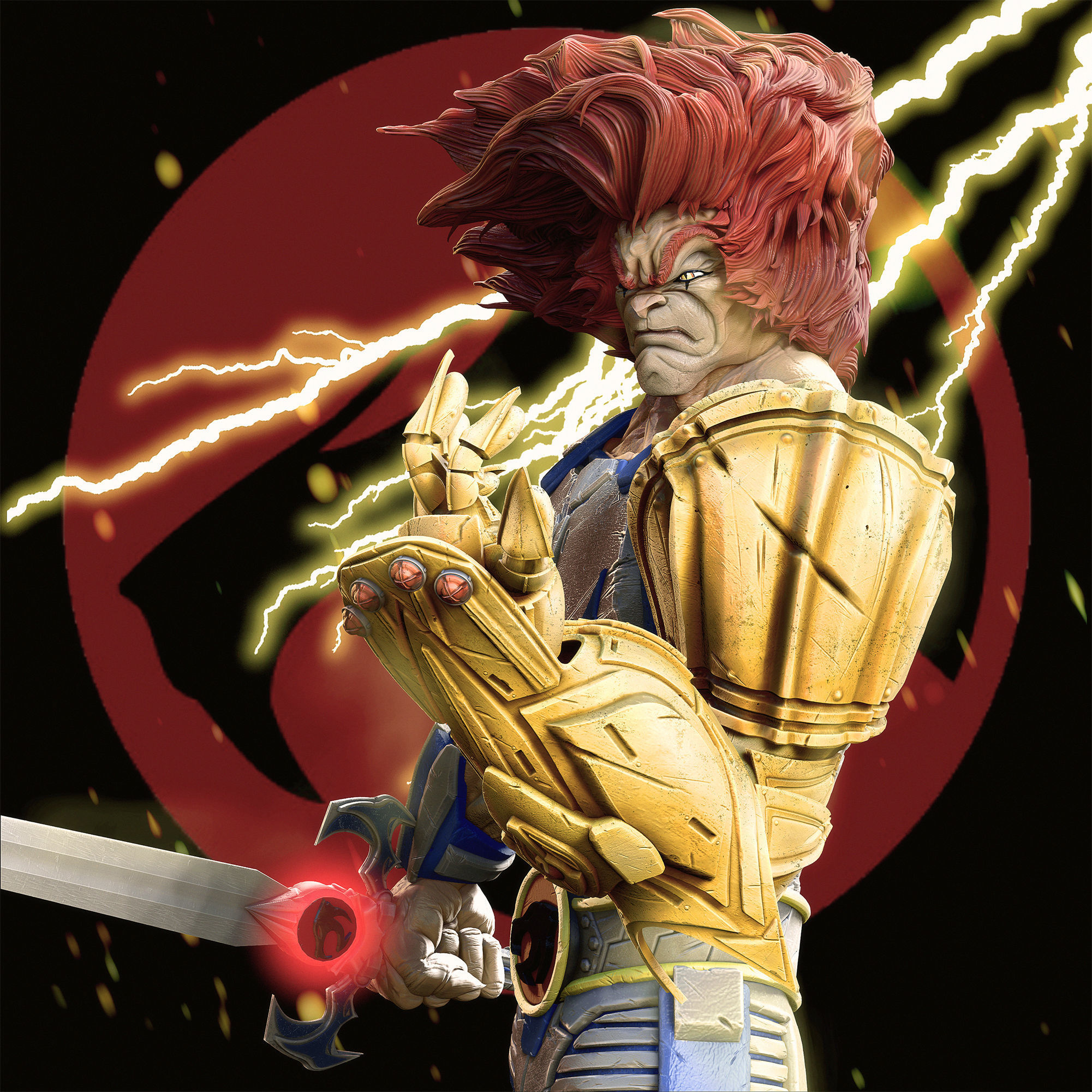 Lion -O Thundercats 3D model 3D printable | CGTrader