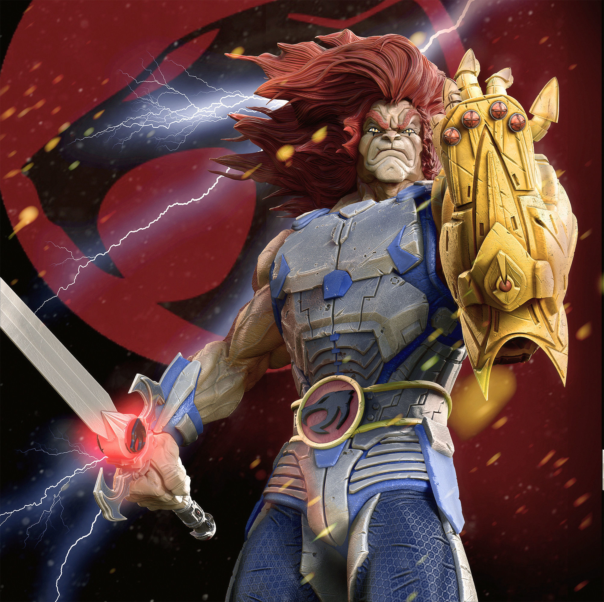 Lion -O Thundercats 3D model 3D printable | CGTrader