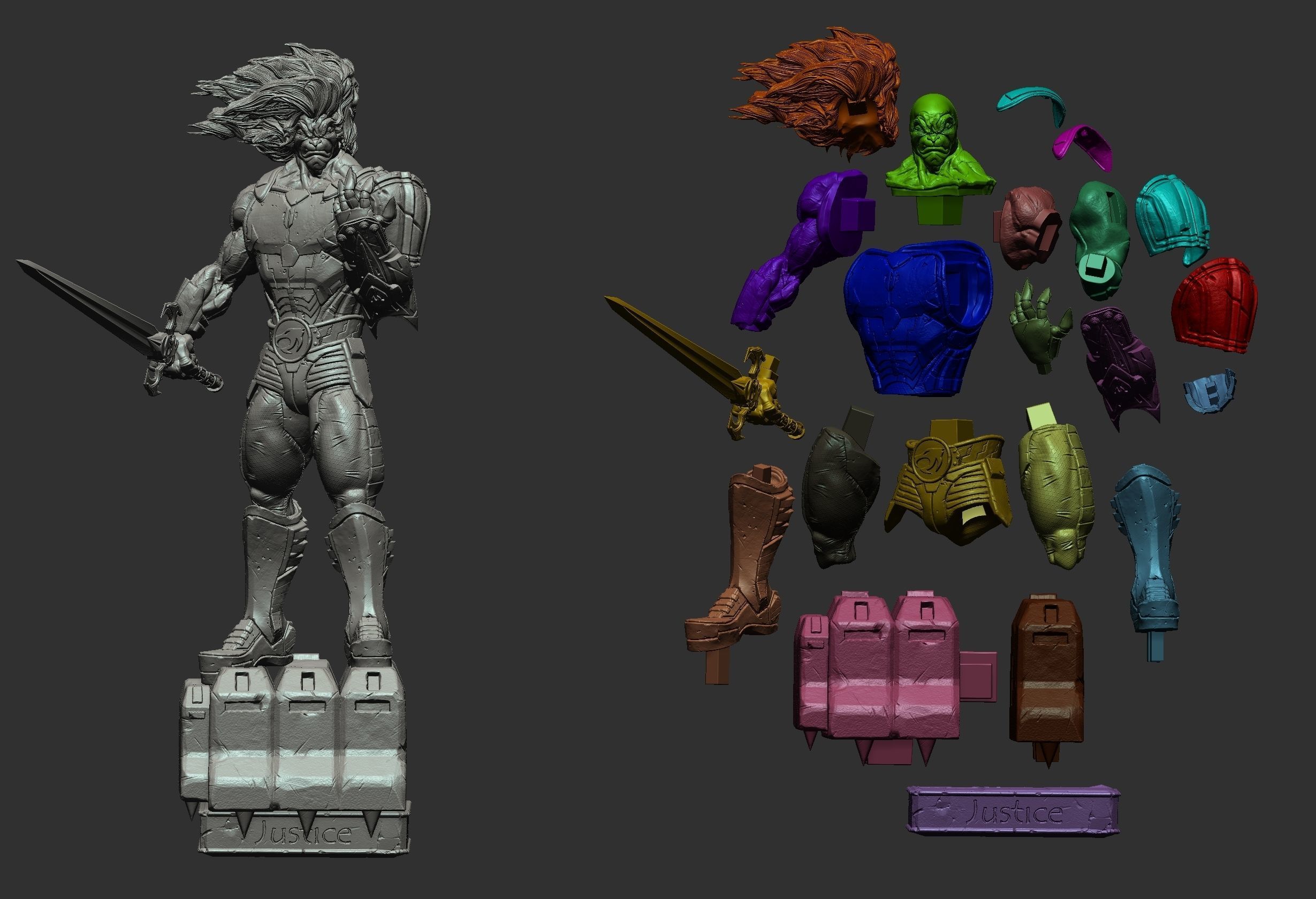 Lion -O Thundercats 3D model 3D printable | CGTrader