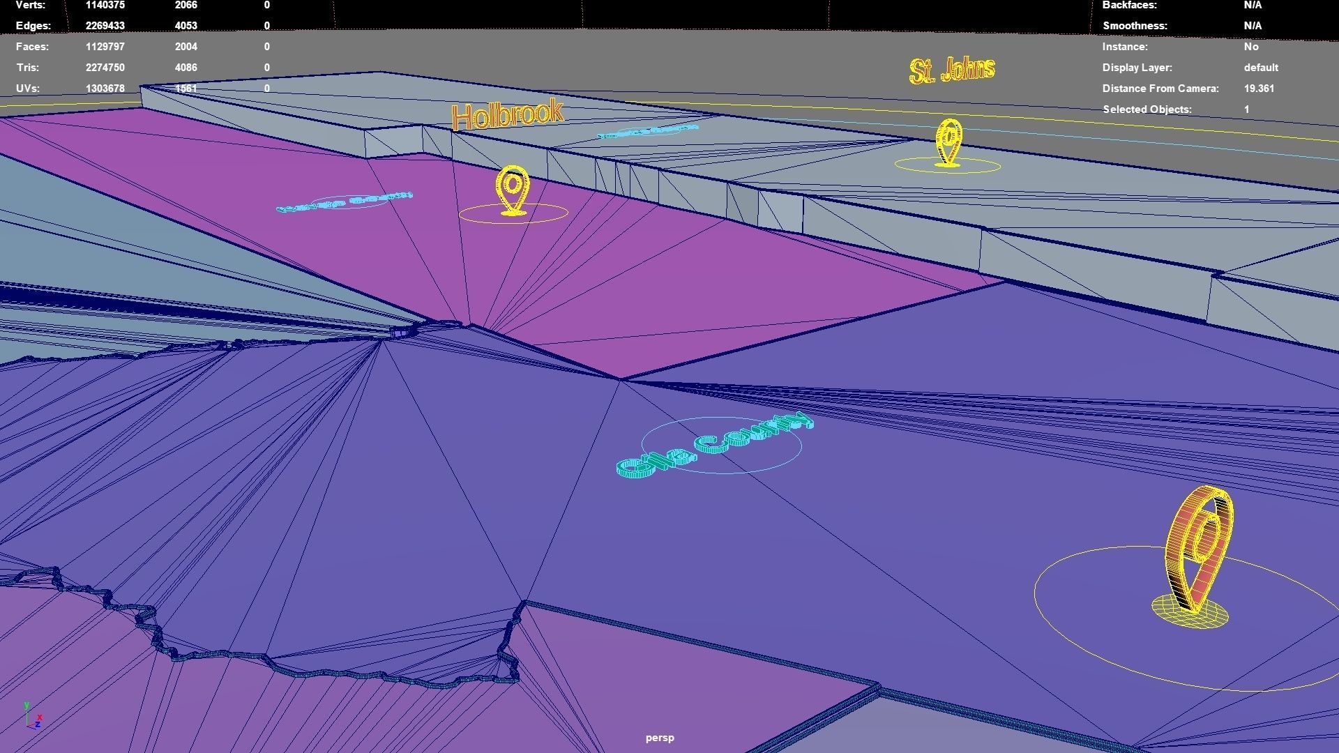 Arizona United States USA map region 3D model geography 3D model rigged ...