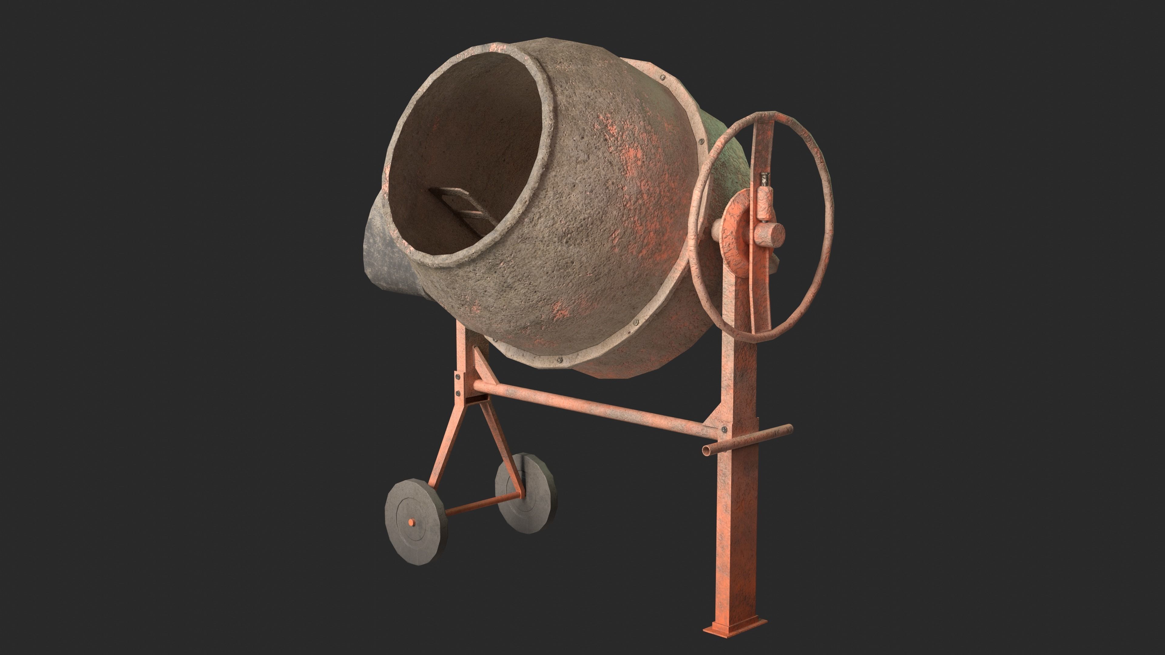 3D model Cement Mixer VR / AR / low-poly | CGTrader