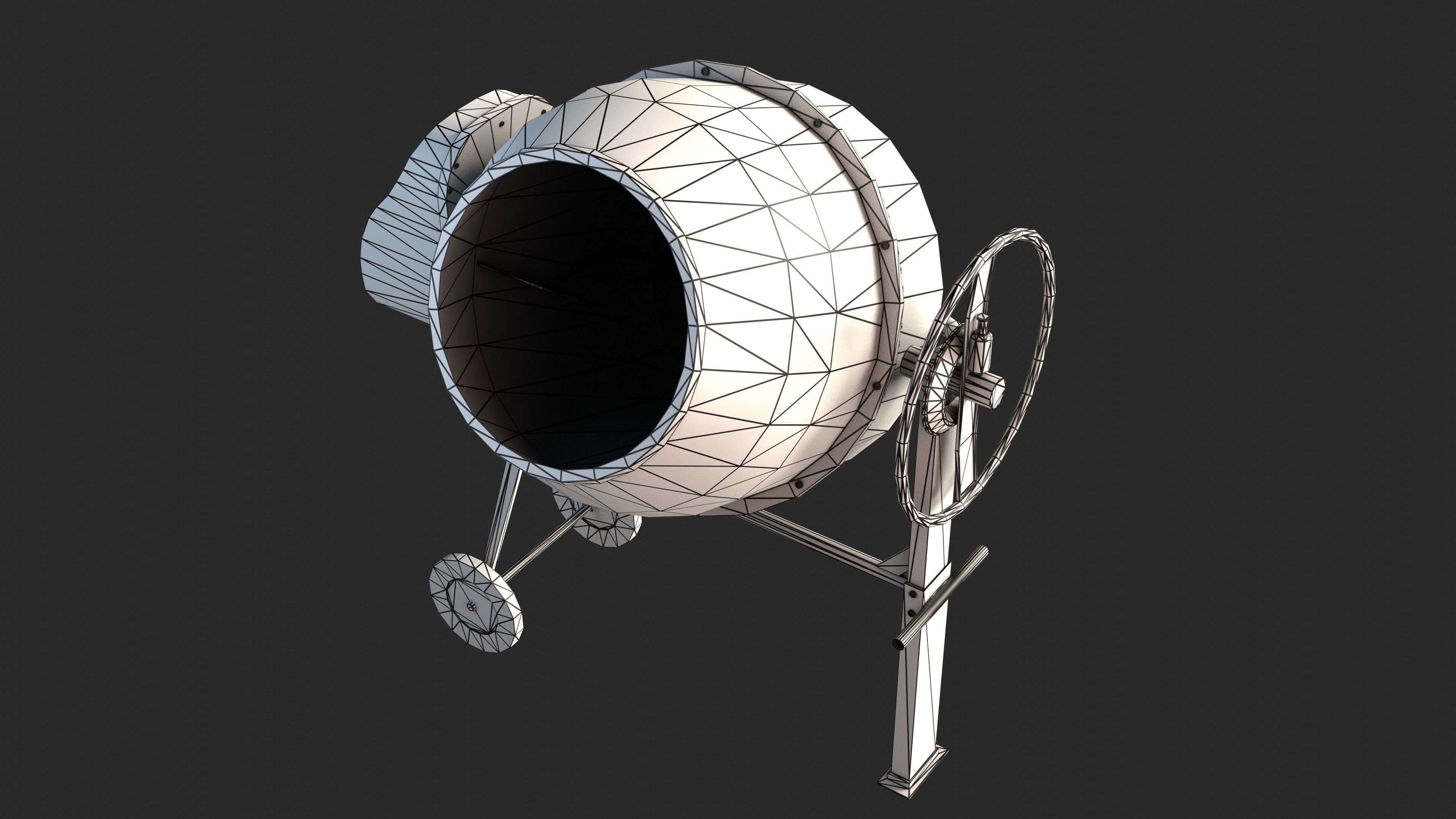 3D model Cement Mixer VR / AR / low-poly | CGTrader