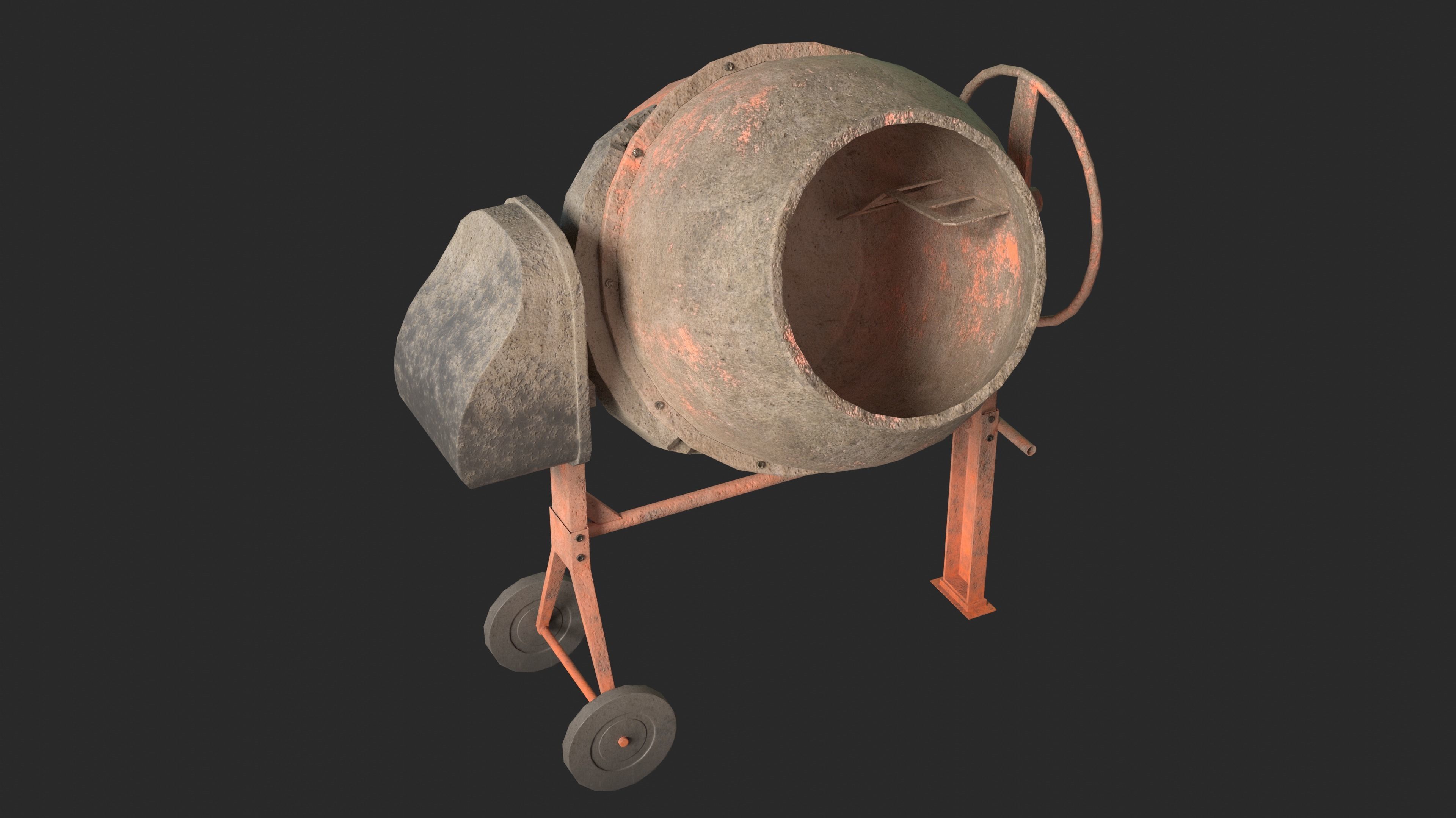 3D model Cement Mixer VR / AR / low-poly | CGTrader