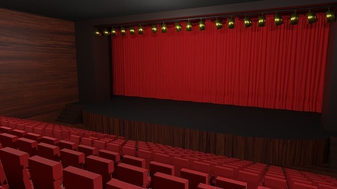 3D model Theater Hall VR / AR / low-poly | CGTrader