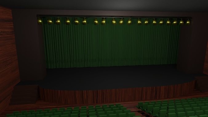 3D model Theater Hall VR / AR / low-poly | CGTrader