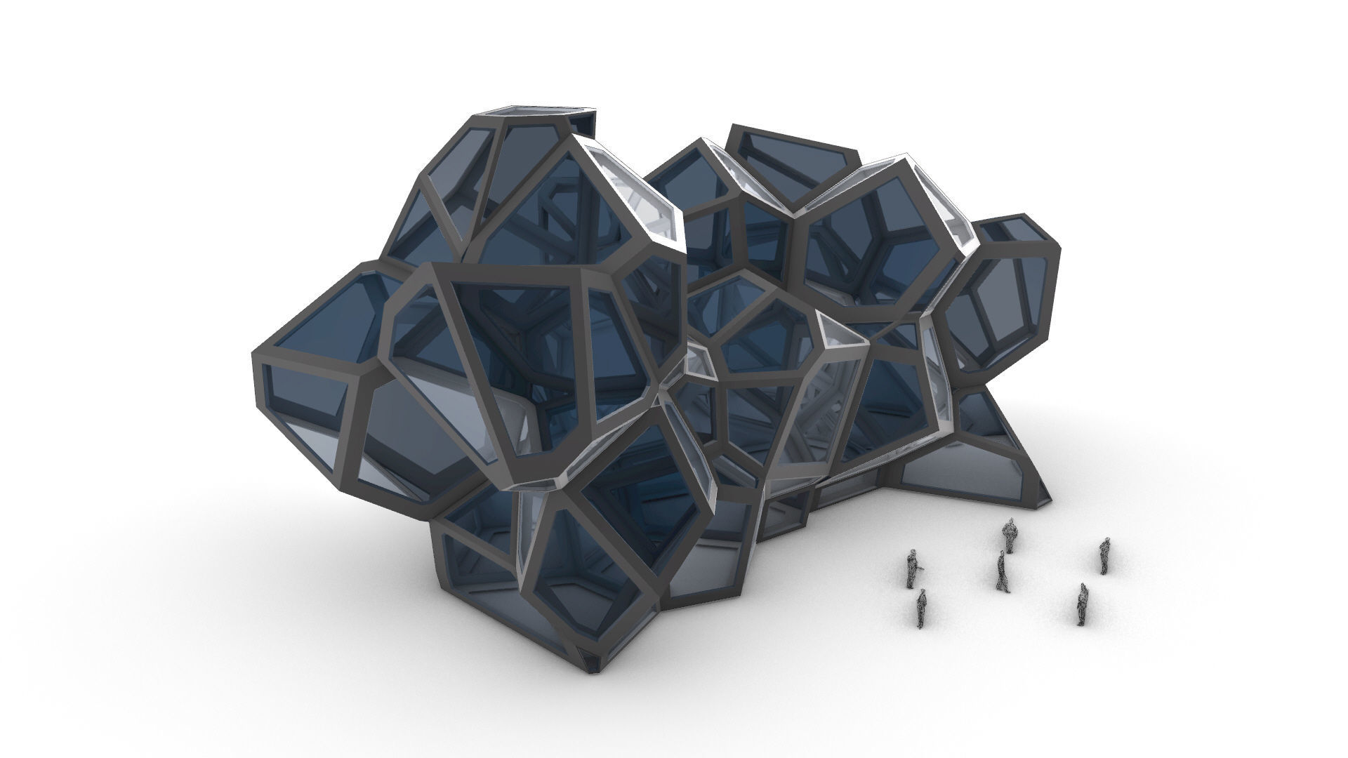 Voronoi SciFi Modern Building Blocks 3D model | CGTrader