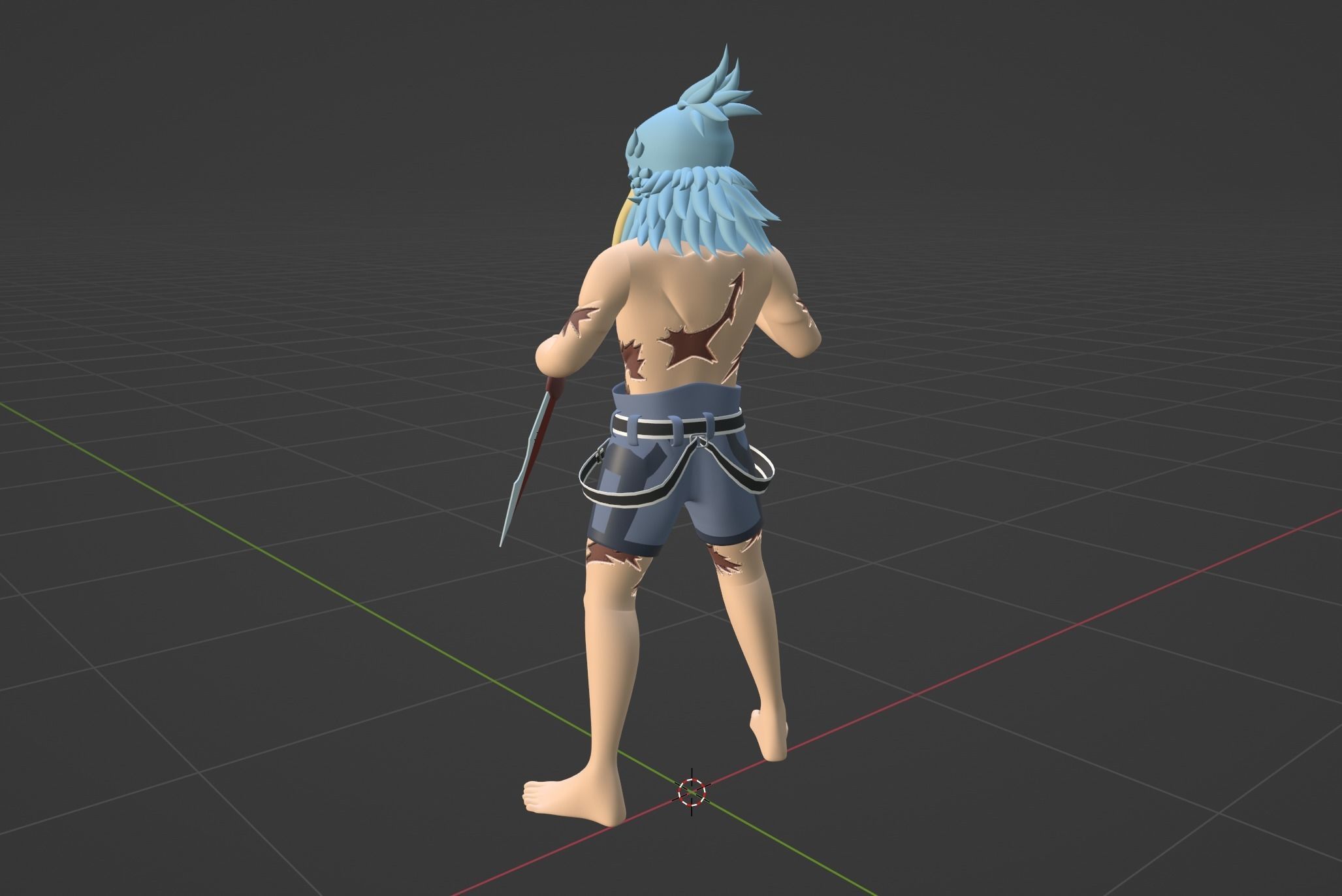 Sunraku Shangri La Frontier 3d Model Rigged Cgtrader