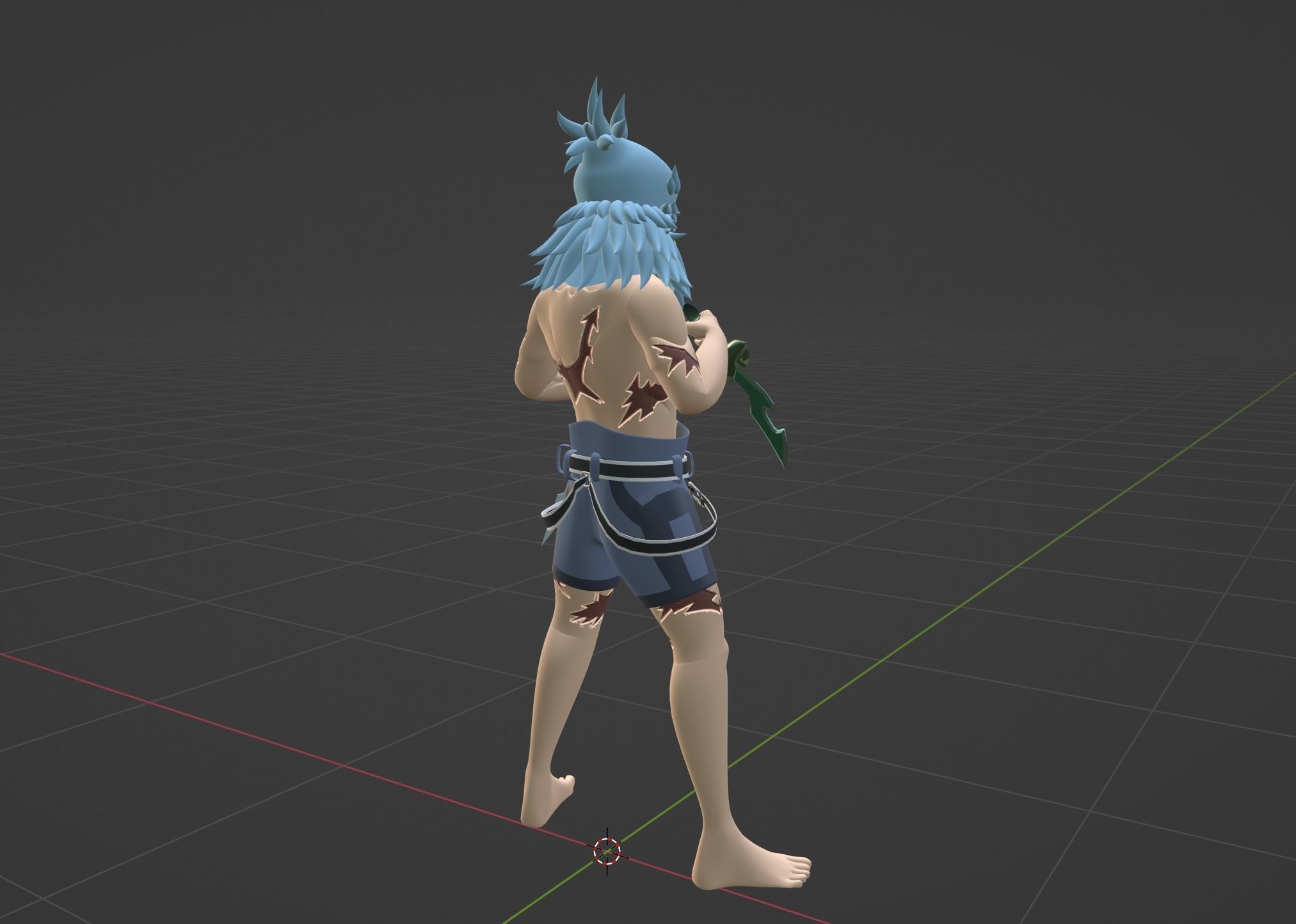 Sunraku Shangri La Frontier 3d Model Rigged Cgtrader