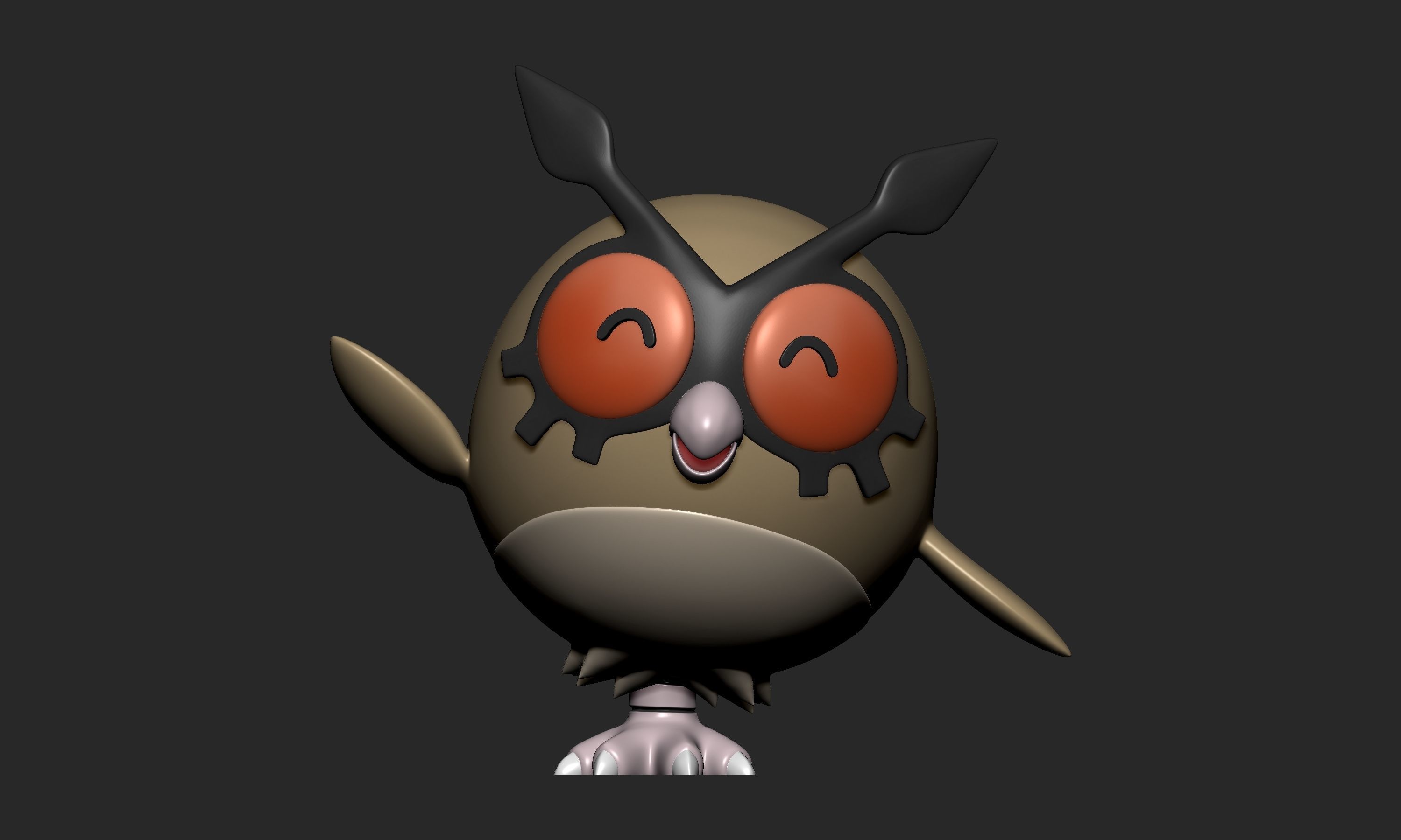 Pokemon - HootHoot with 2 poses 3D model 3D printable | CGTrader