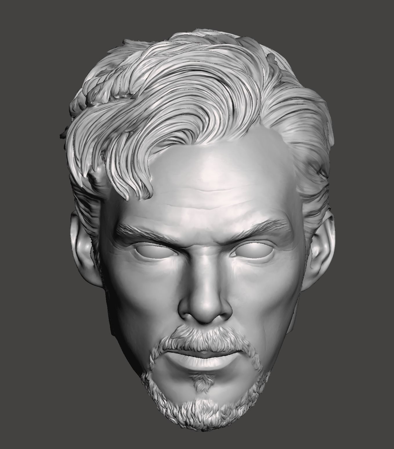Dr Strange Benedict Cumberbatch headsculpt 3D model 3D printable | CGTrader