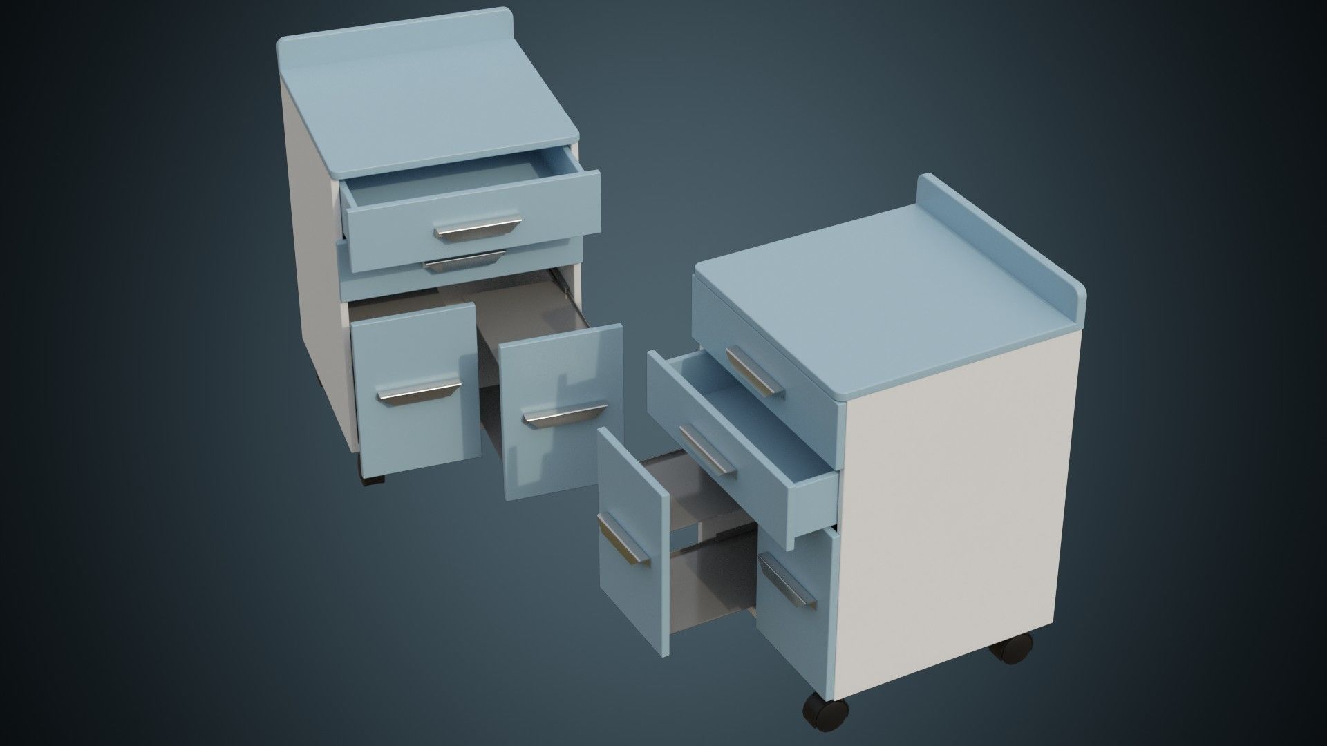 3D model Medical Drawer 1A VR / AR / low-poly | CGTrader