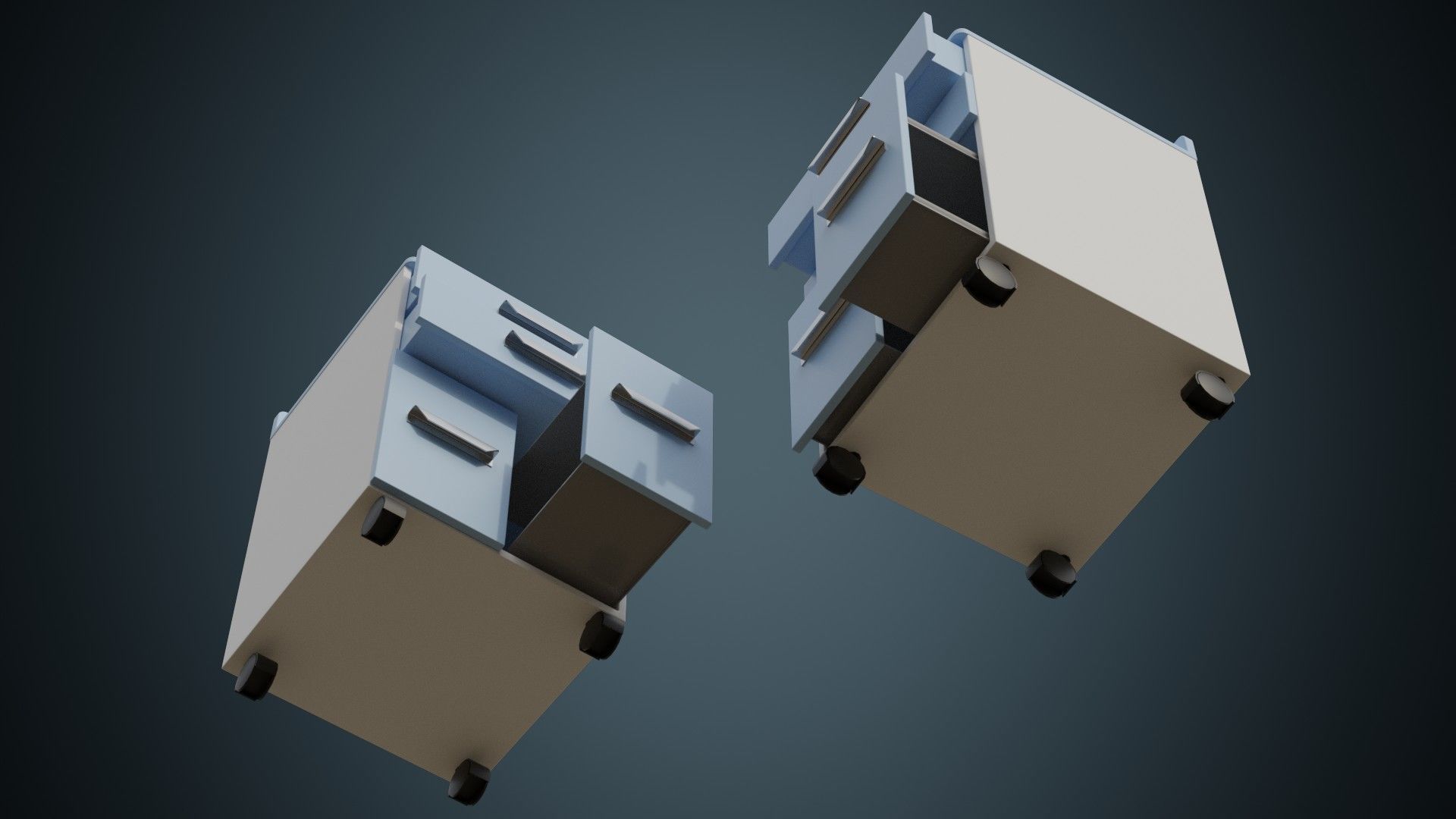 3D model Medical Drawer 1 Basic VR / AR / low-poly | CGTrader