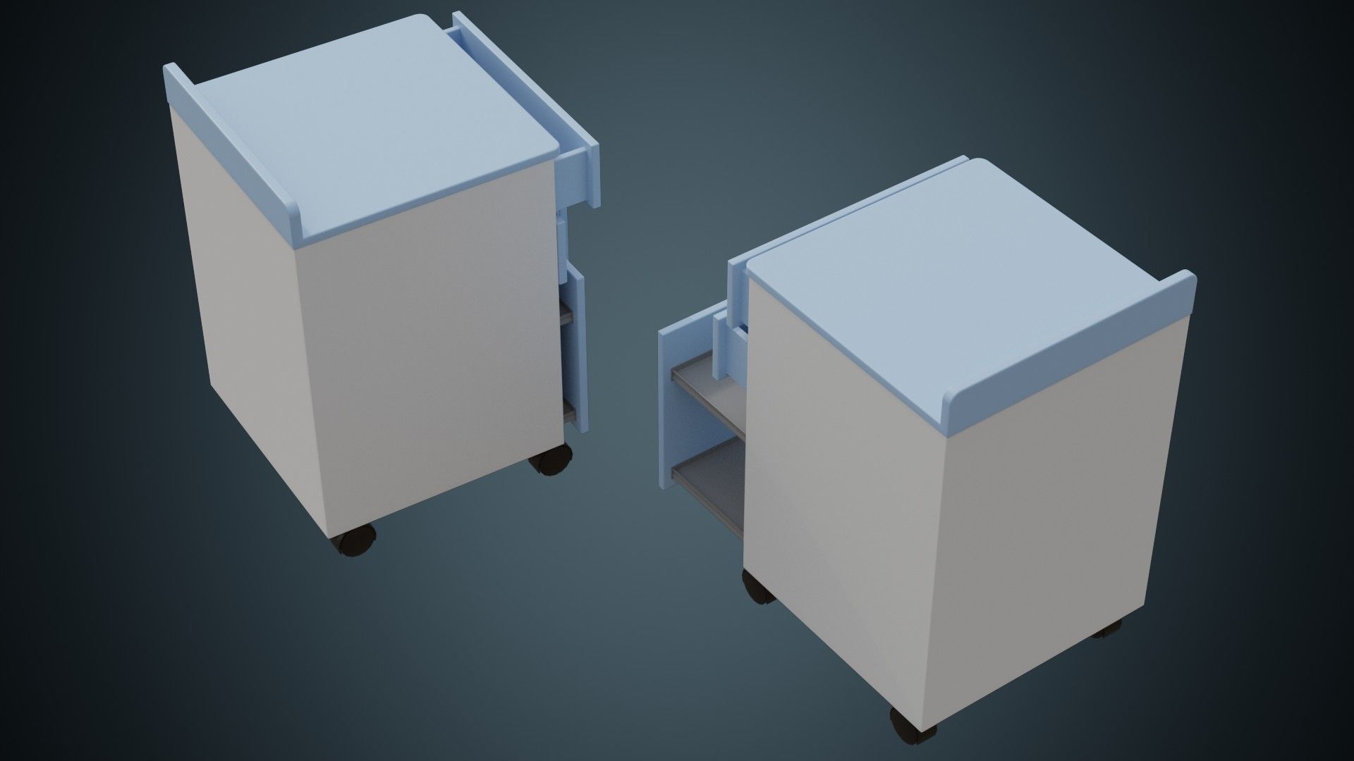 3D model Medical Drawer 1 Basic VR / AR / low-poly | CGTrader