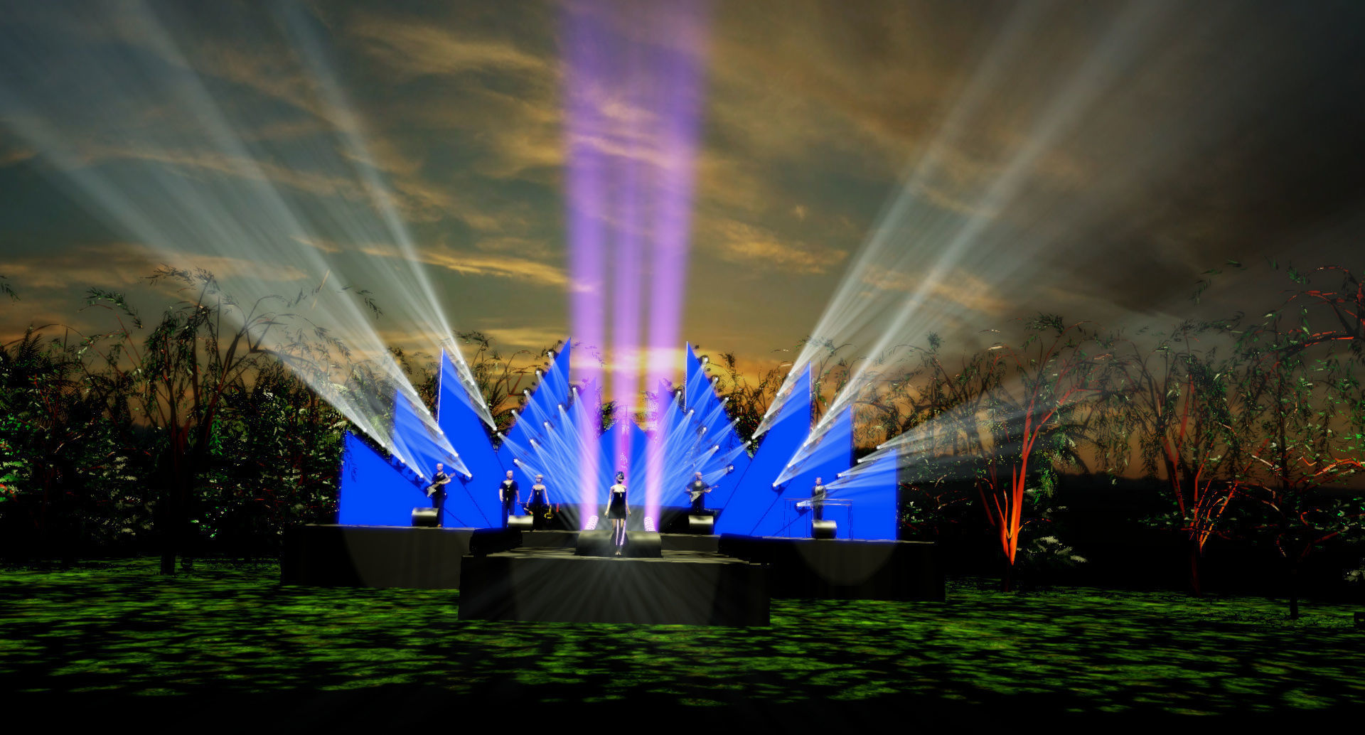 3d stage design 3D model 3D printable | CGTrader