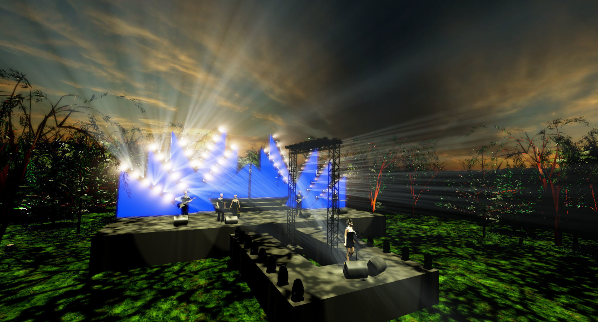 3d stage design 3D model 3D printable | CGTrader