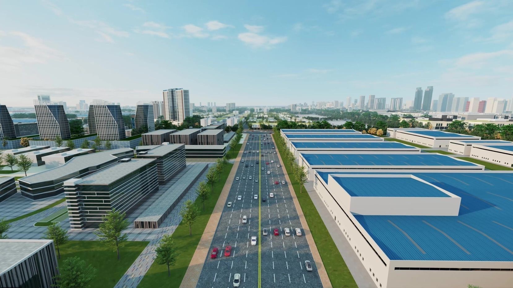 3D Industrial Park Animation 3D model animated | CGTrader