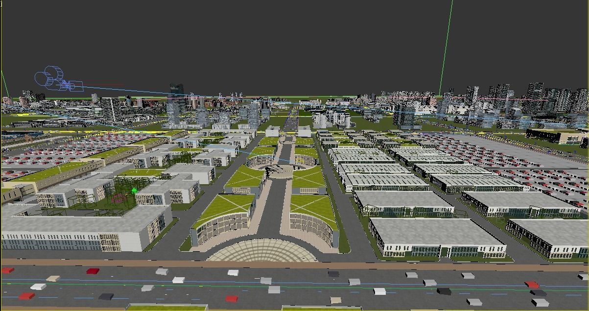 3D Industrial Park Animation 3D model animated | CGTrader