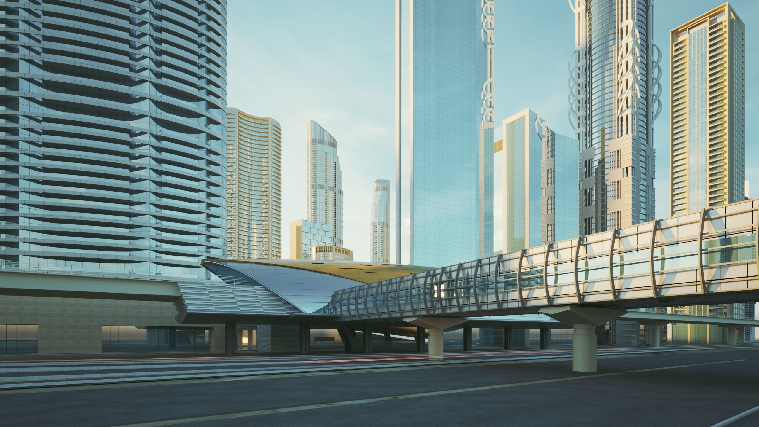Dubai Burj khalifa Area v2 3D model | CGTrader