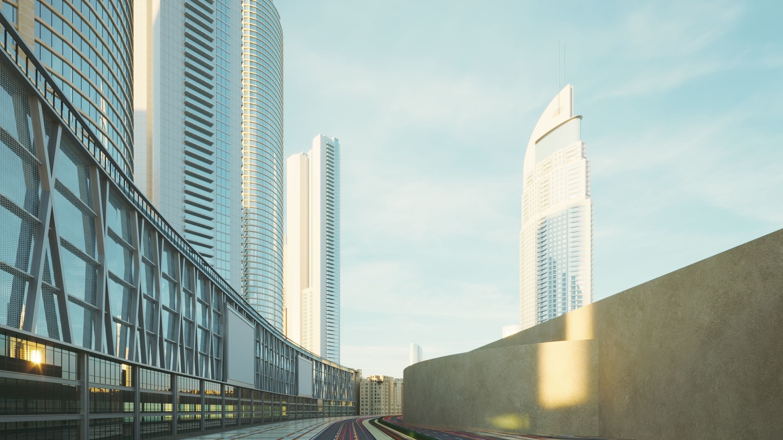 Dubai Burj khalifa Area v2 3D model | CGTrader