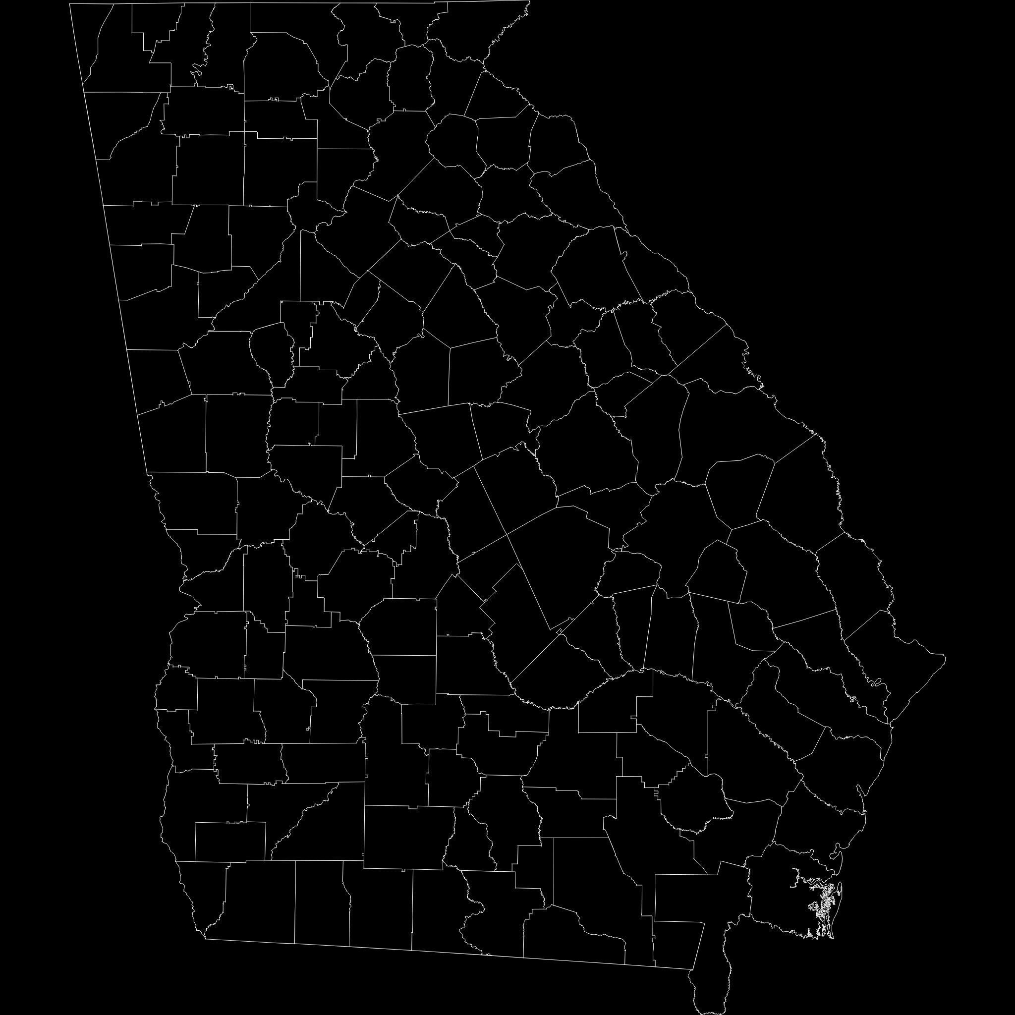 Georgia United States USA map region 3D model geography 3D model rigged ...