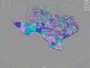 Texas United States USA map region 3D model geography political 3D ...