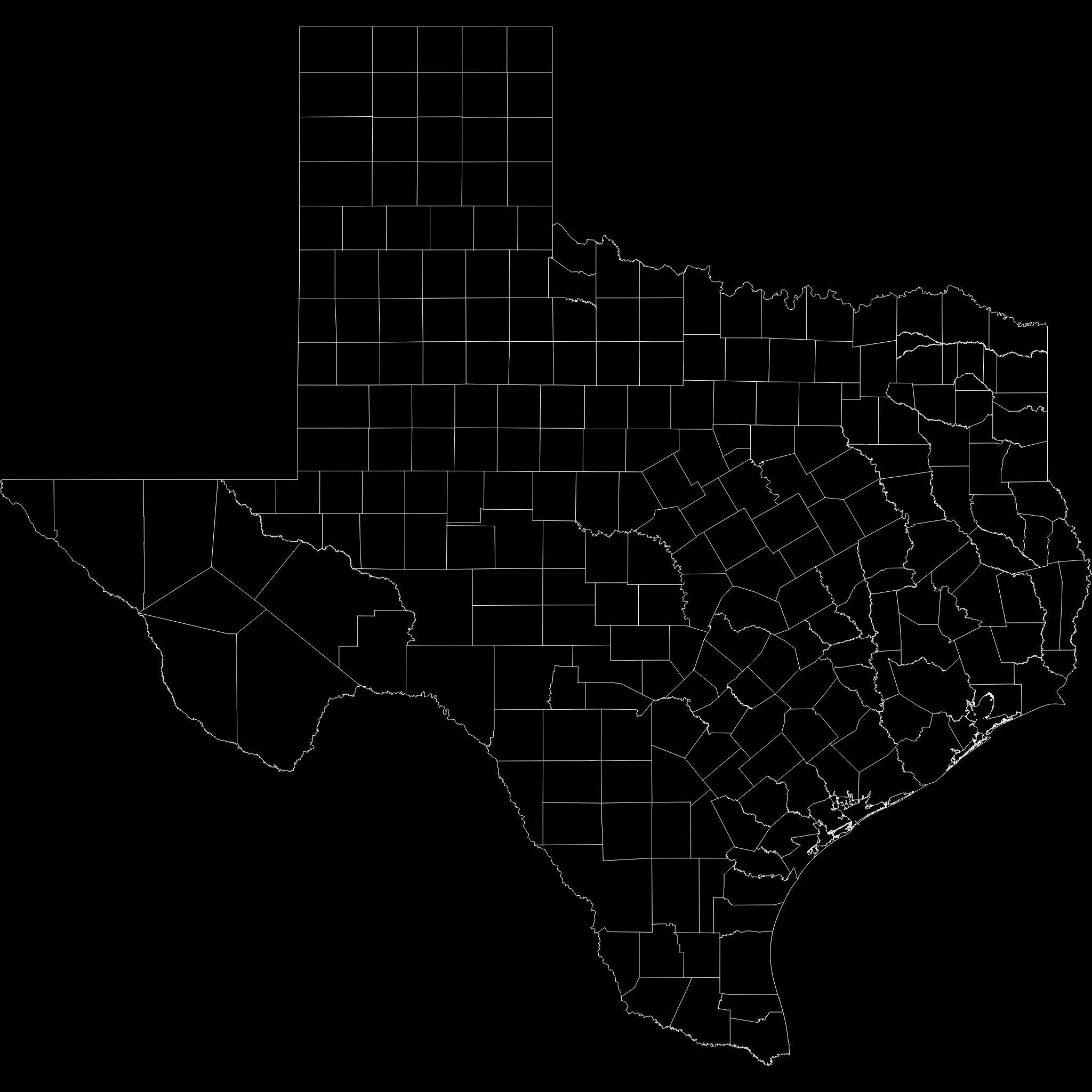 Texas United States USA map region 3D model geography political 3D ...