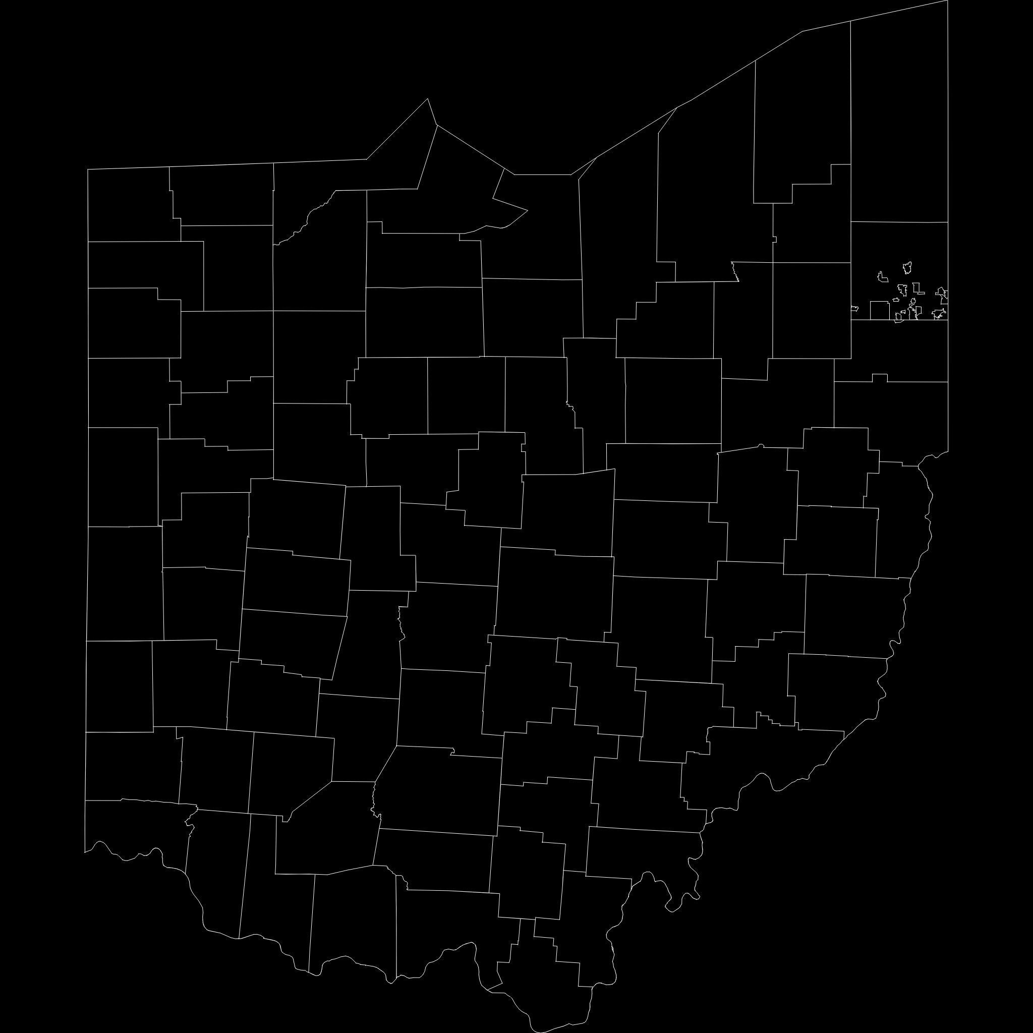 Ohio United States USA map region 3D model geography political 3D model ...