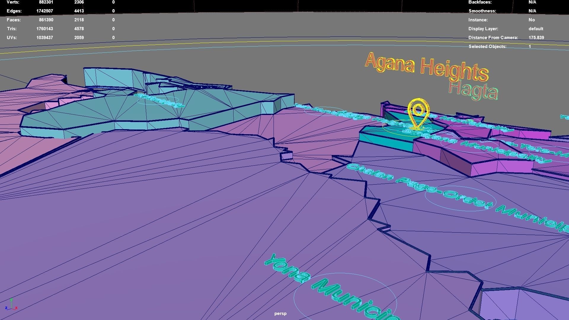 Guam United States USA map region 3D model geography political 3D model ...