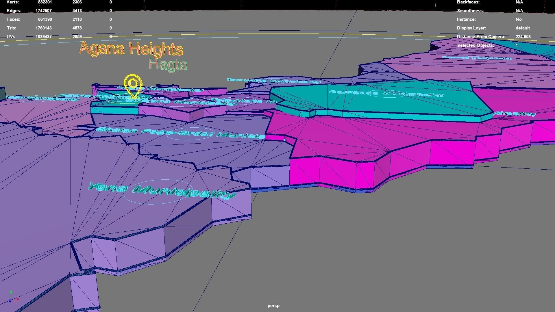 Guam United States USA map region 3D model geography political 3D model ...