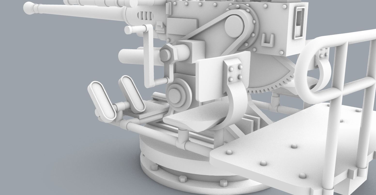 3D model Historic Naval Weapons Set - 5 Weapon Models VR / AR / low ...