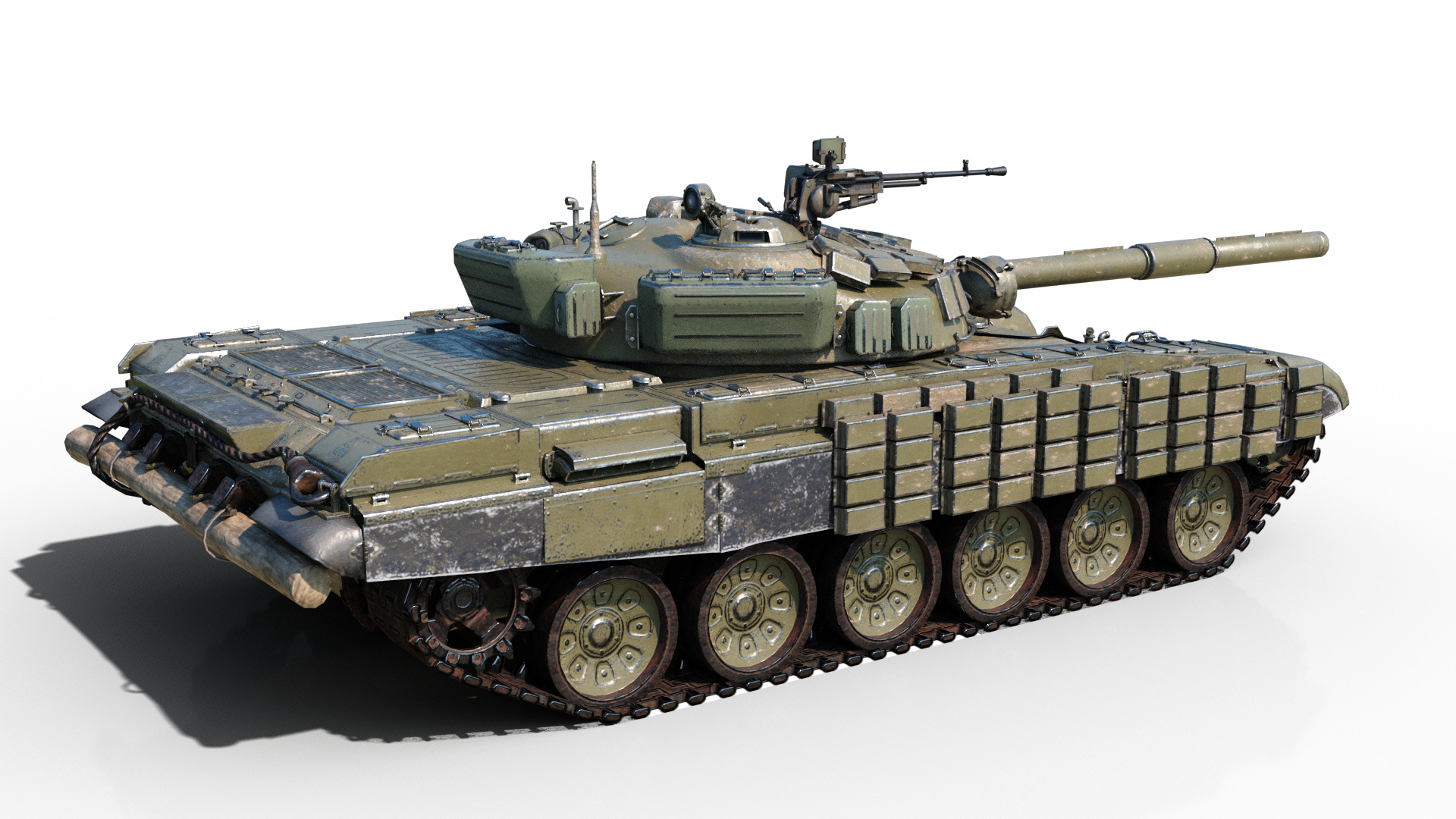 3D model PBR 2 coatings T-72 main battle tank T72AV MBT VR / AR / low-poly | CGTrader