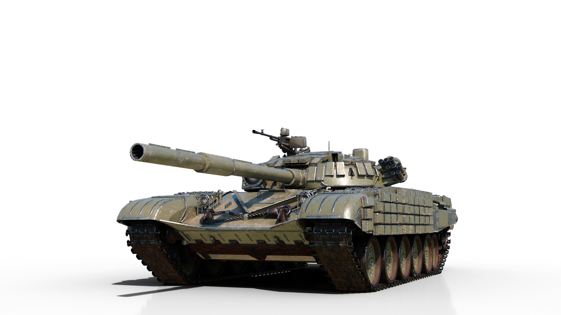 3D model PBR 2 coatings T-72 main battle tank T72AV MBT VR / AR / low ...