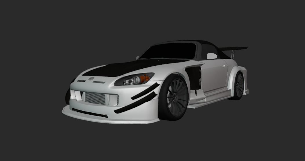 Custom creation S2000 Aero body kit 3D model | CGTrader