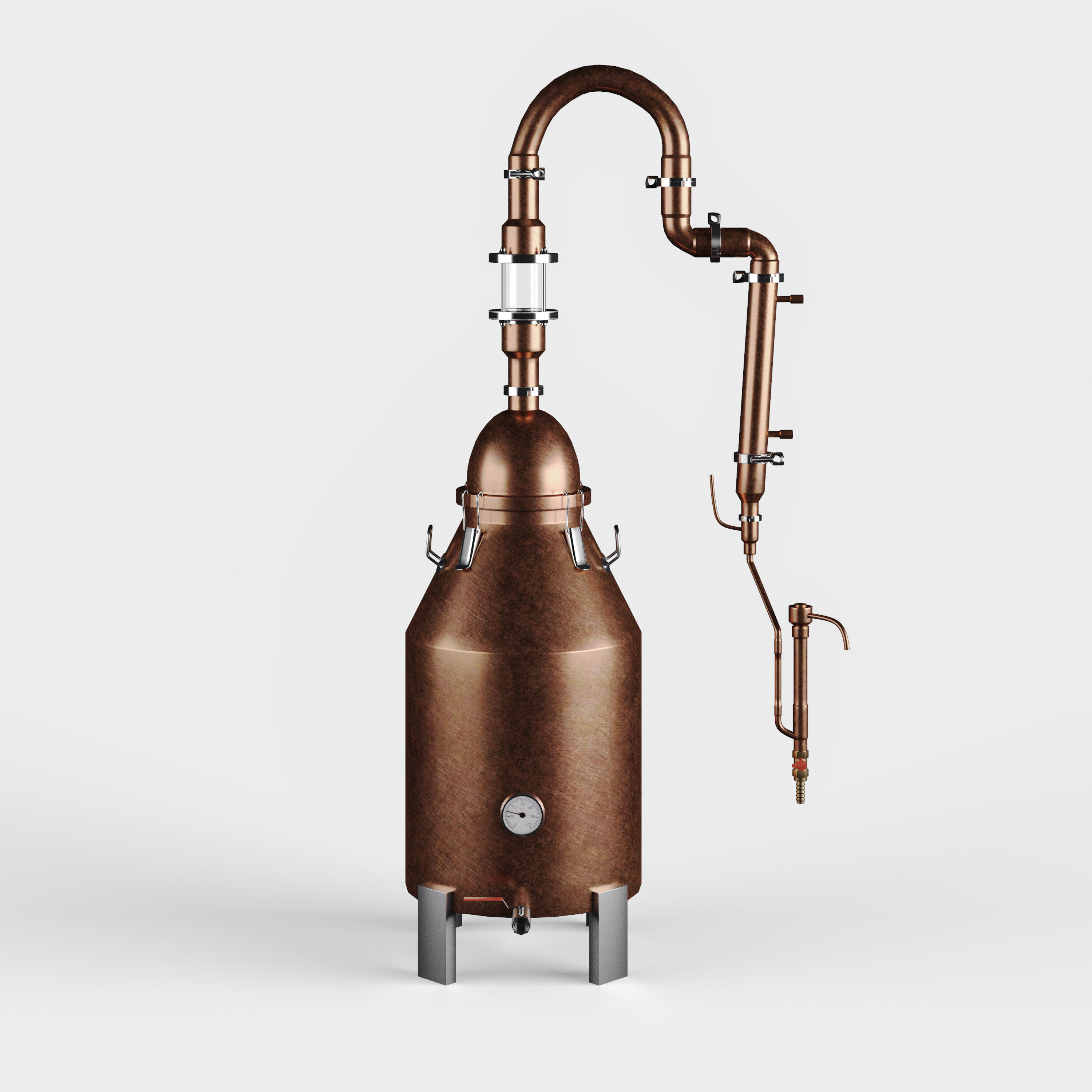 Copper Distiller 3D model | CGTrader