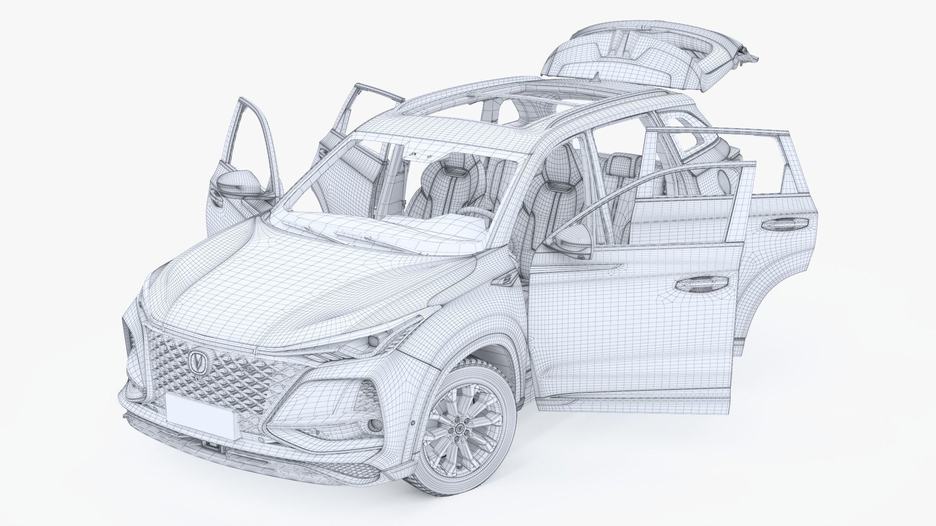 3D model ChangAn CS75 Plus 2021 with interior VR / AR / low-poly | CGTrader