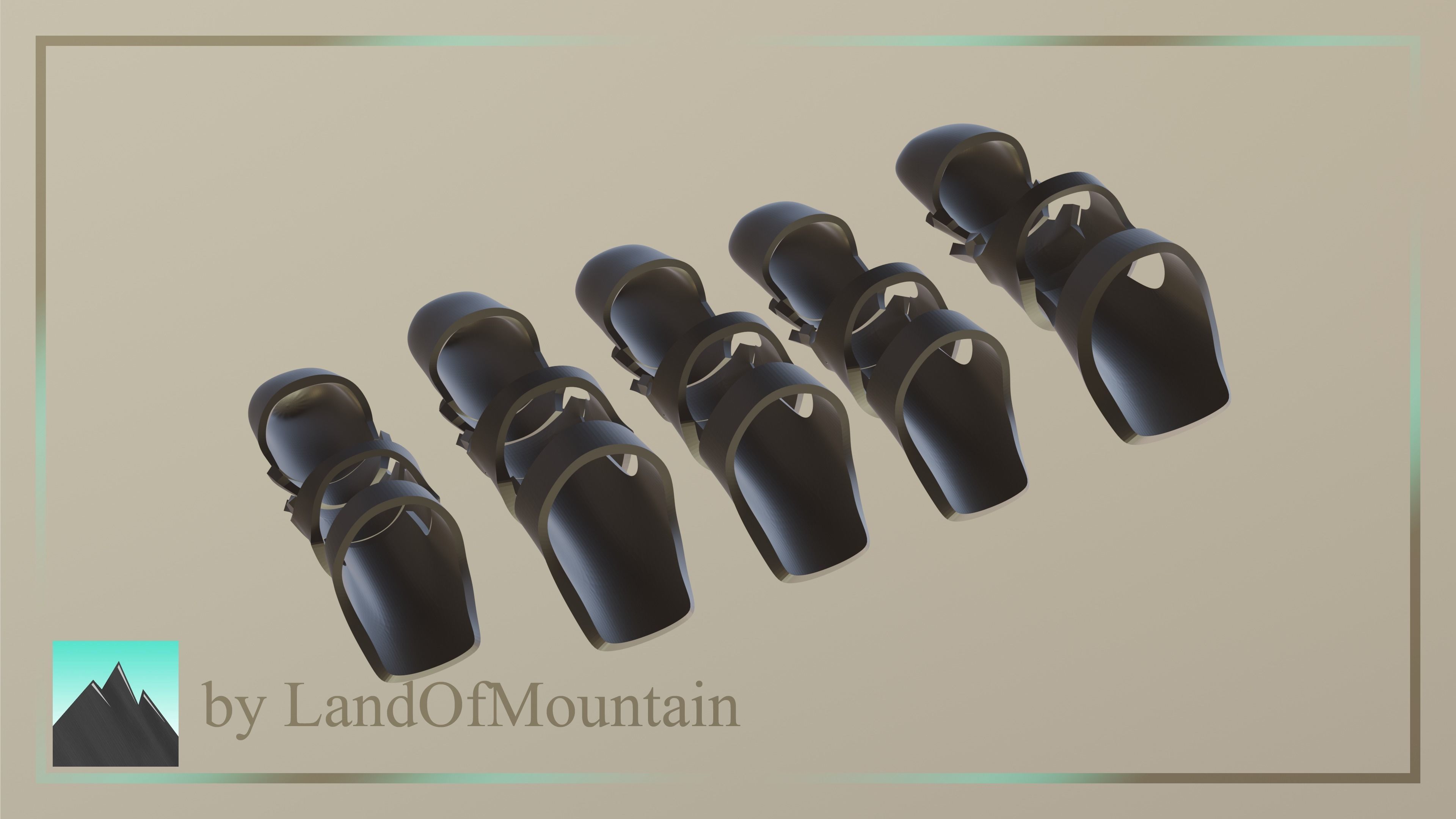 Final Fantasy VII - Cloud Strife Armor Set 3D model 3D printable | CGTrader