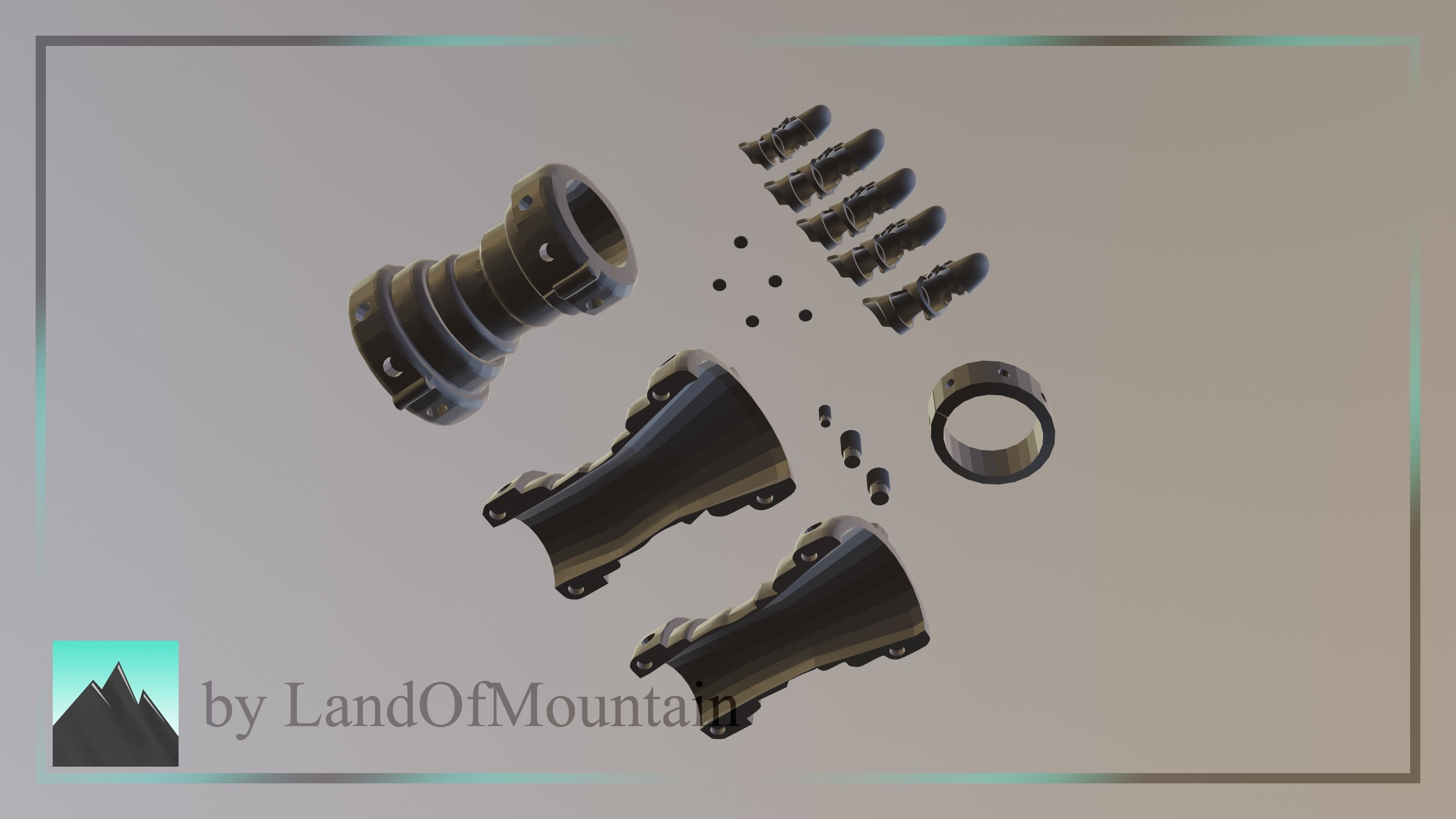 Final Fantasy VII - Cloud Strife Armor Set 3D model 3D printable | CGTrader