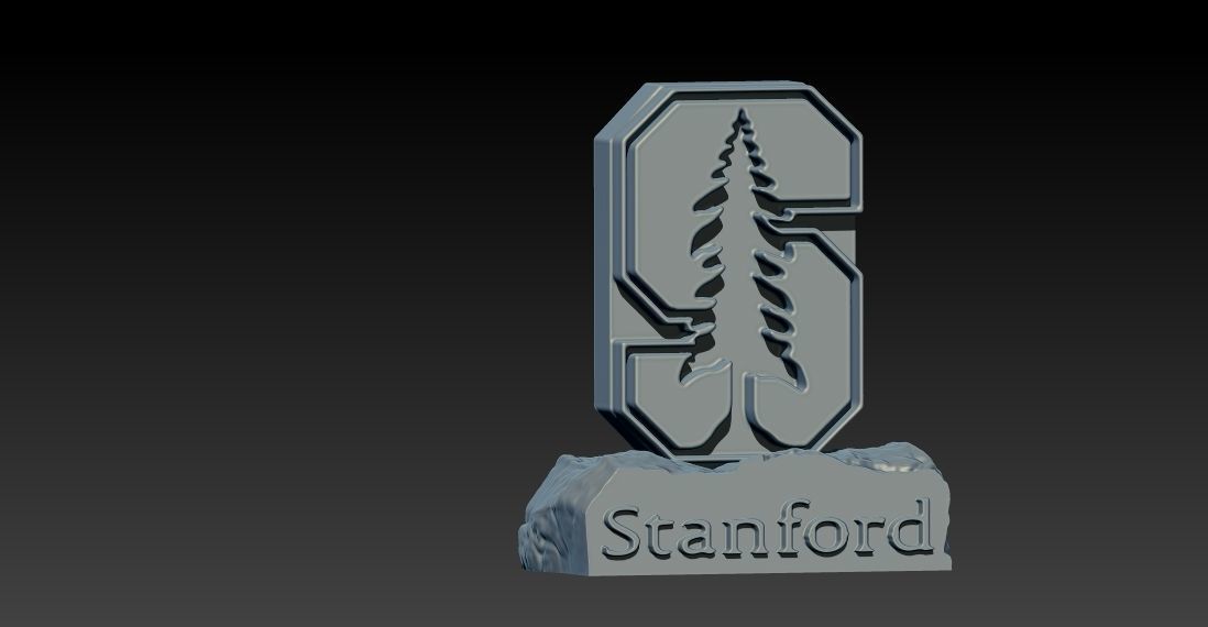 NCCA - STANFORD UNIVERSITY TREE LOGO - 3D PRINT 3D model 3D printable ...