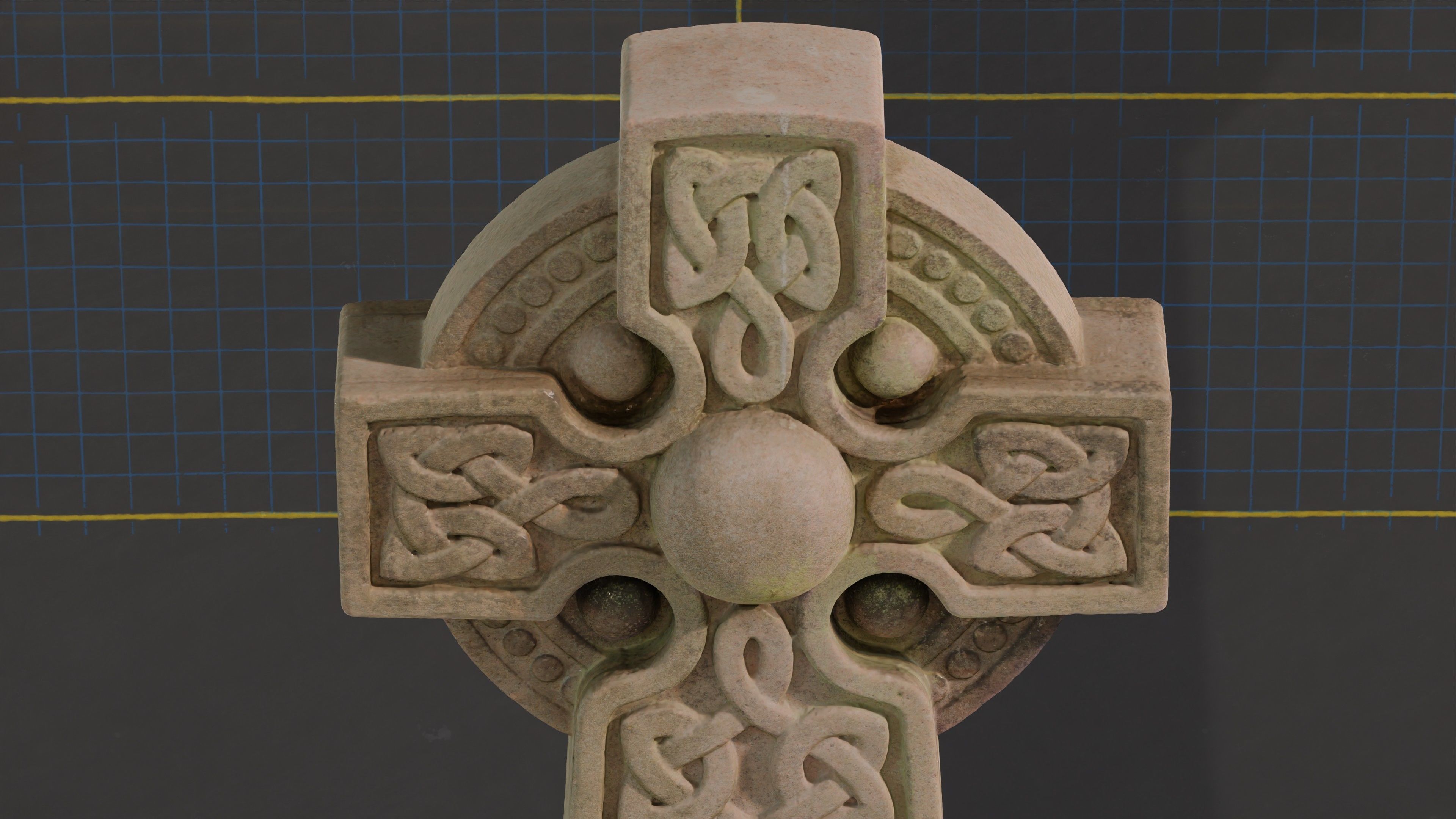 3D model Photogrammetry Model of a Celtic Cross Gravestone VR / AR / low-poly | CGTrader