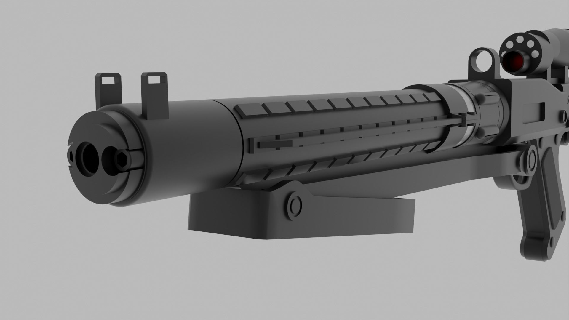 Imperial Armored Commando Blaster Rifle 3D model | CGTrader