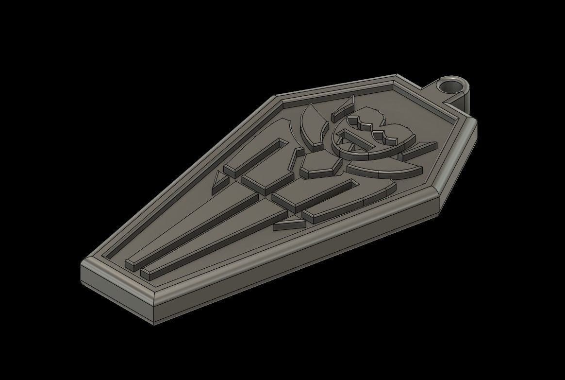 Vampire Coffin Keychain free 3D model 3D printable | CGTrader