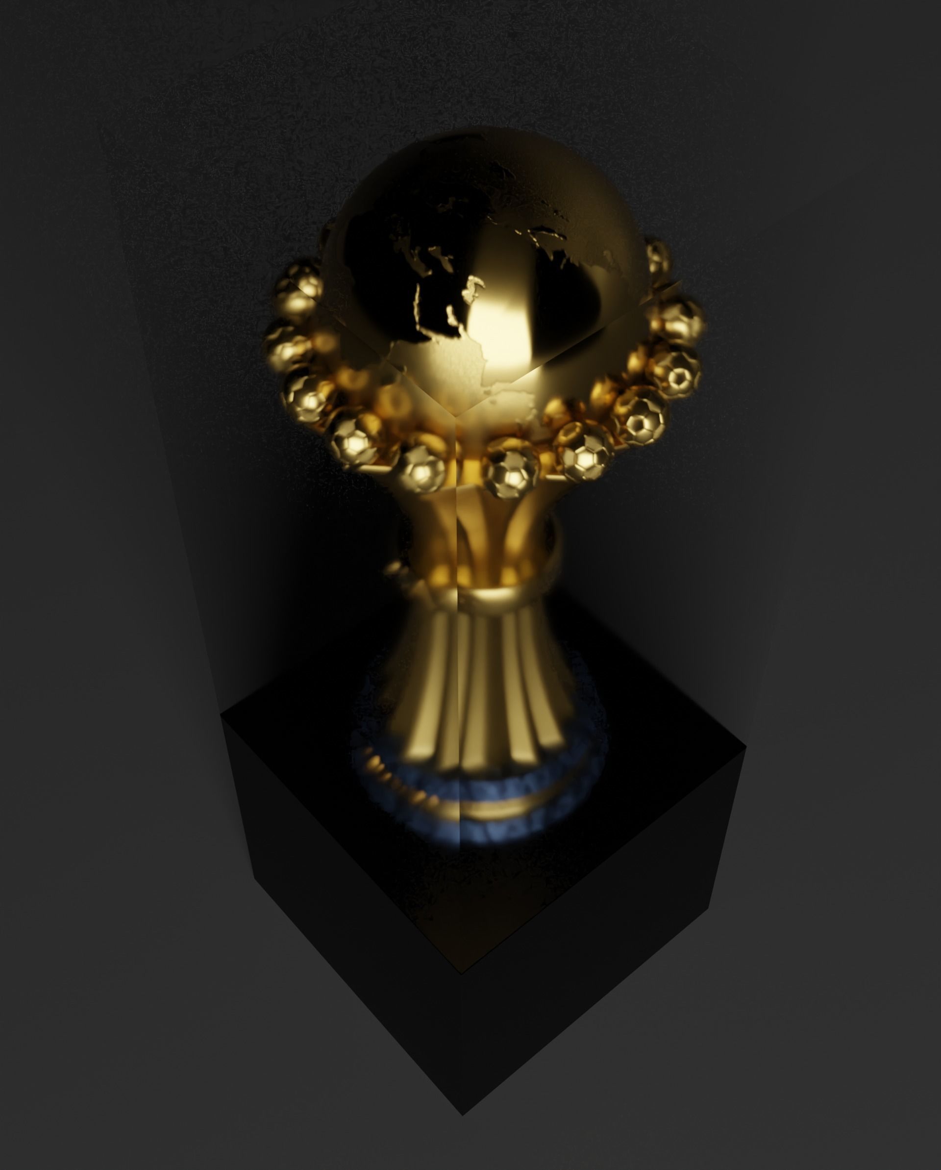 CAF Cup 3D model animated | CGTrader