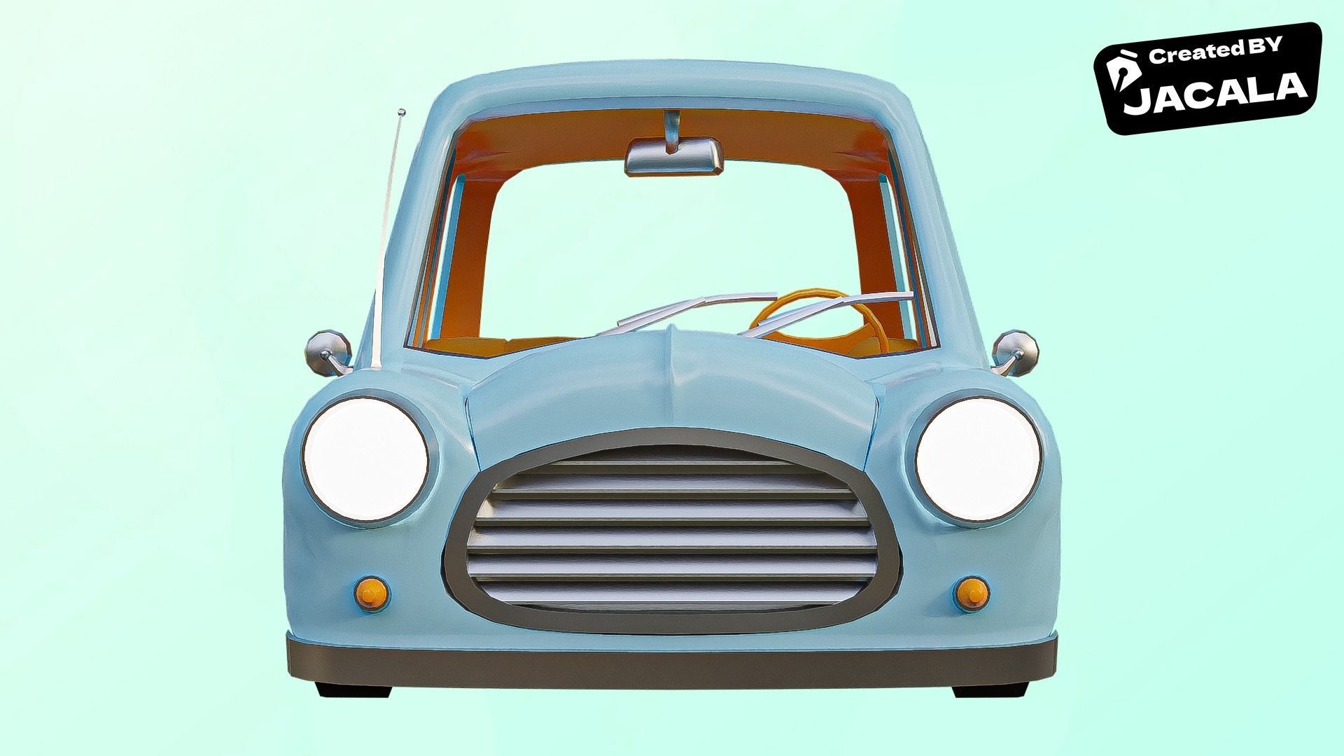 3D model Cartoon Car Rig 3D model VR / AR / low-poly | CGTrader
