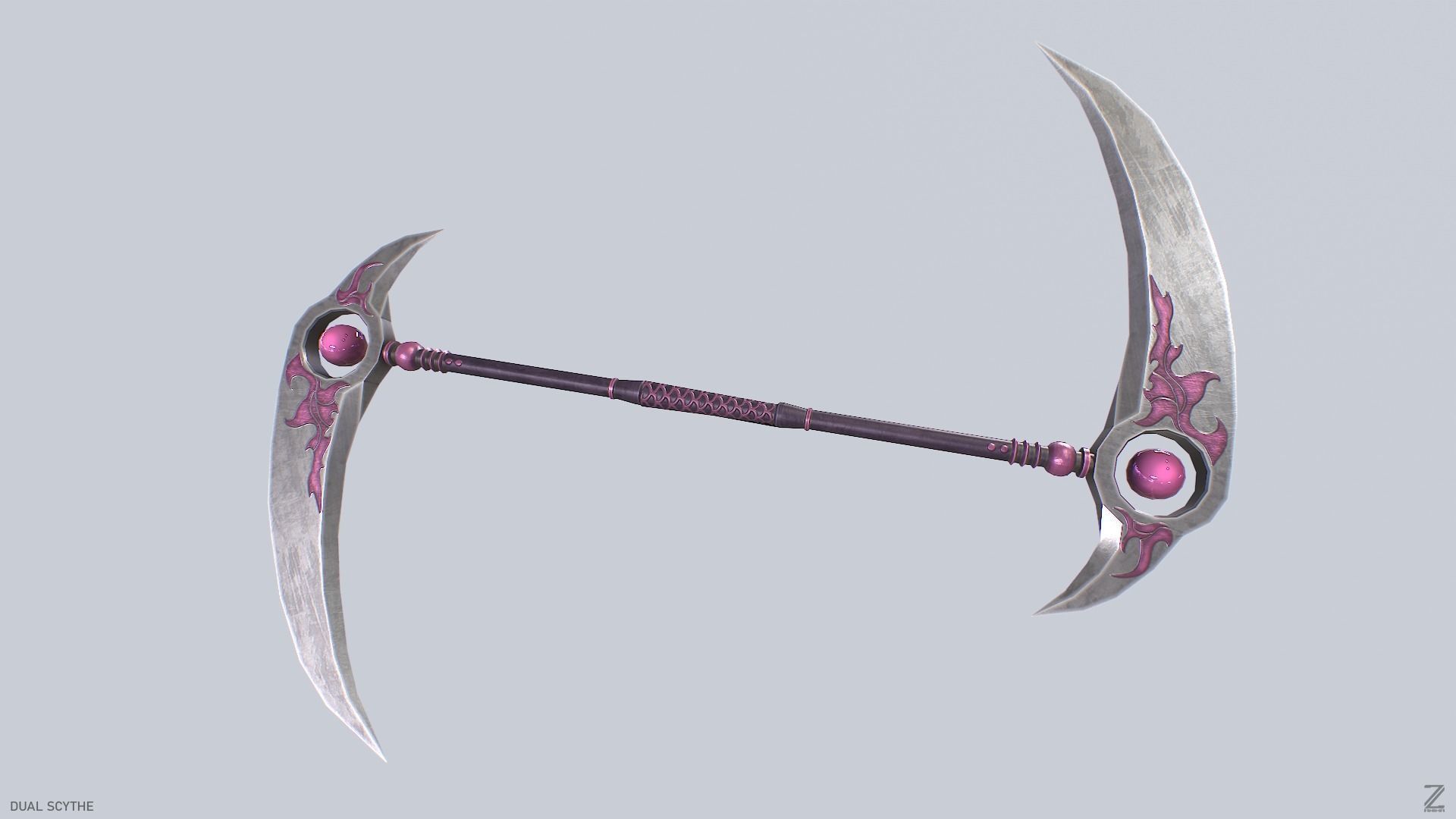 3D model Dual scythe VR / AR / low-poly | CGTrader