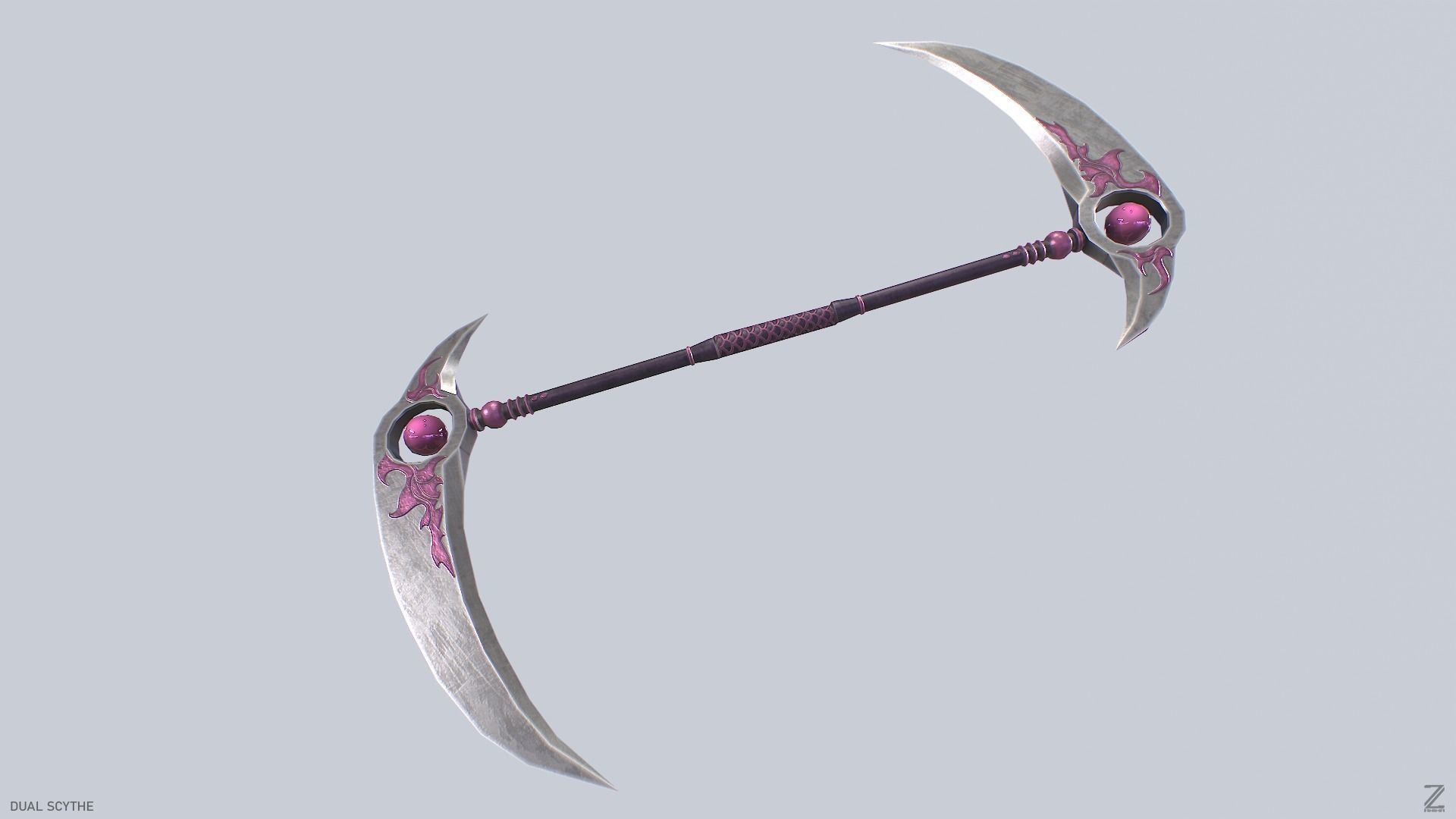 3D model Dual scythe VR / AR / low-poly | CGTrader
